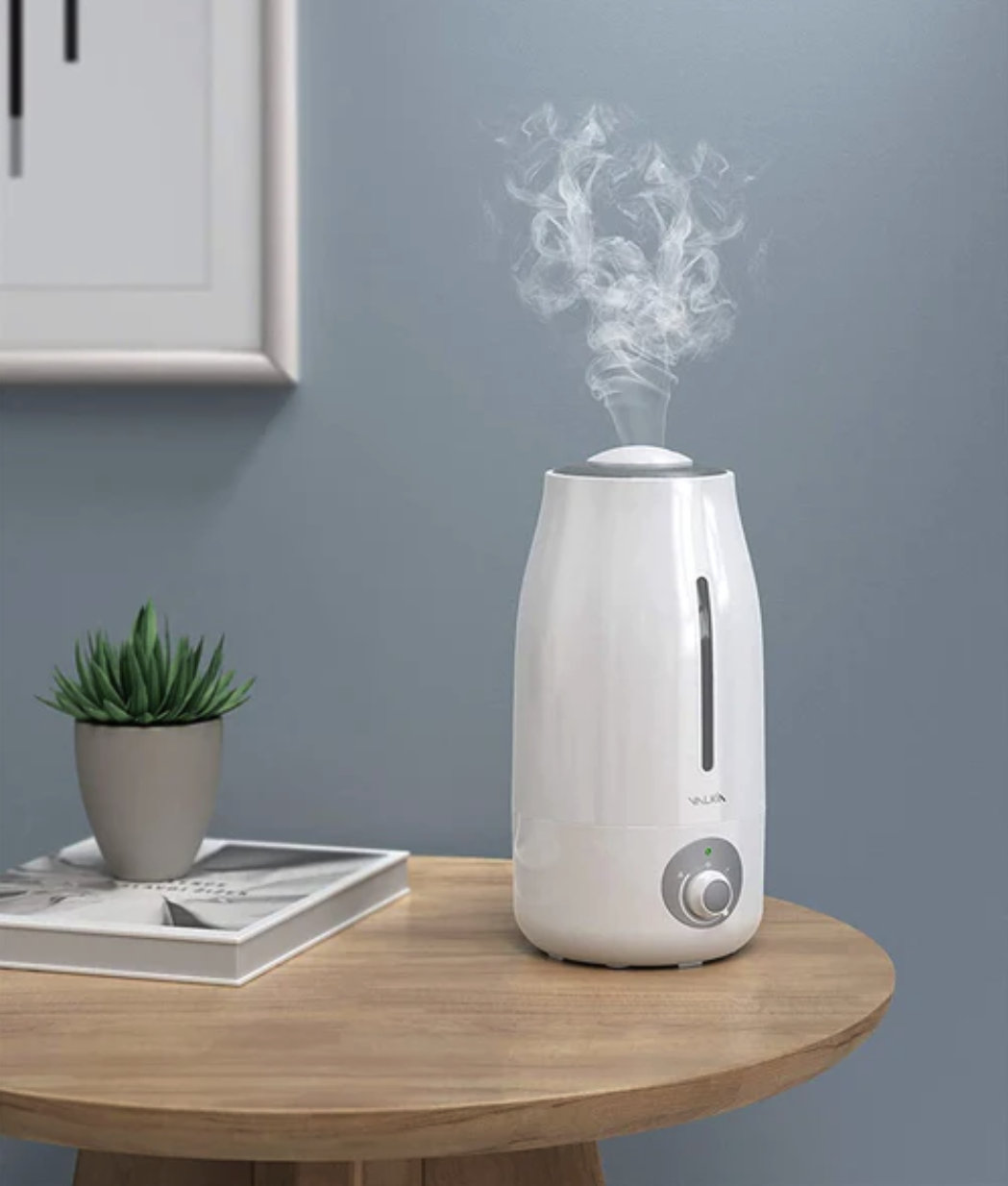 Valkia 1 Gal. Cool Mist Ultrasonic Tower Humidifier With 360° Nozzle ...