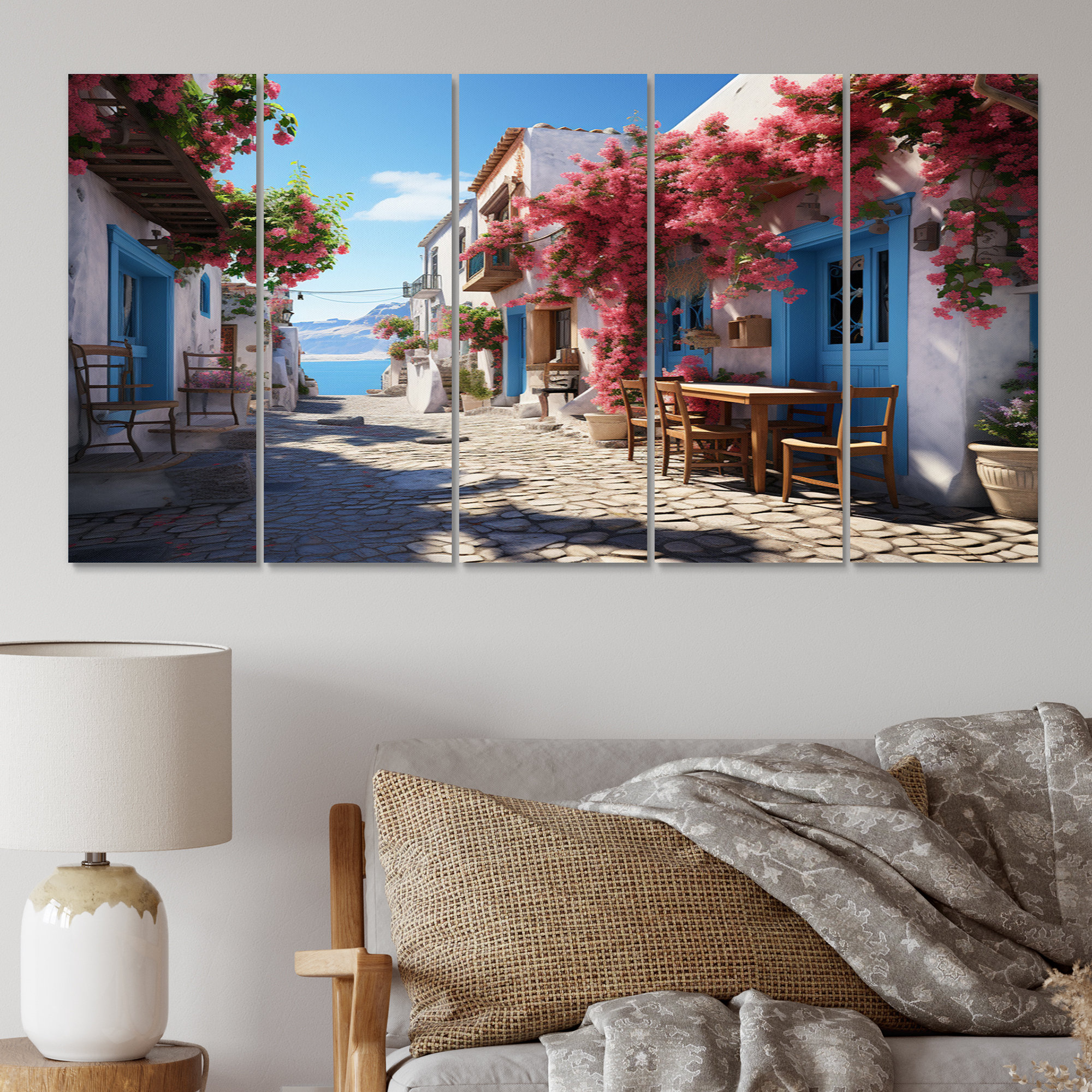 Design Art Greece Greek Island Rhapsody - Landscapes Metal Wall Decor ...