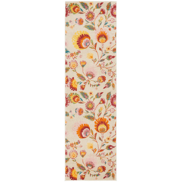 Bungalow Rose Whittman Floral Indoor Rug & Reviews | Wayfair