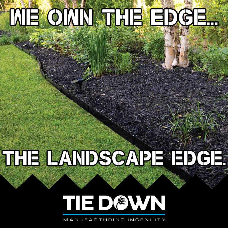 Tie Down 33220 6 inch Landscape Edging Kit (4 Plate Kit) | Wayfair