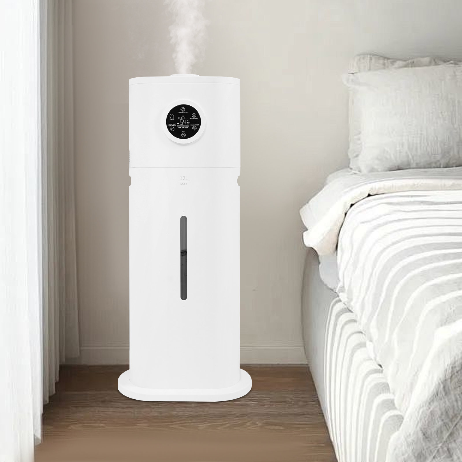 SUNYOU 12L/3.17gal Mist Humidifier with Remote Control(Mist Type: Cold ...