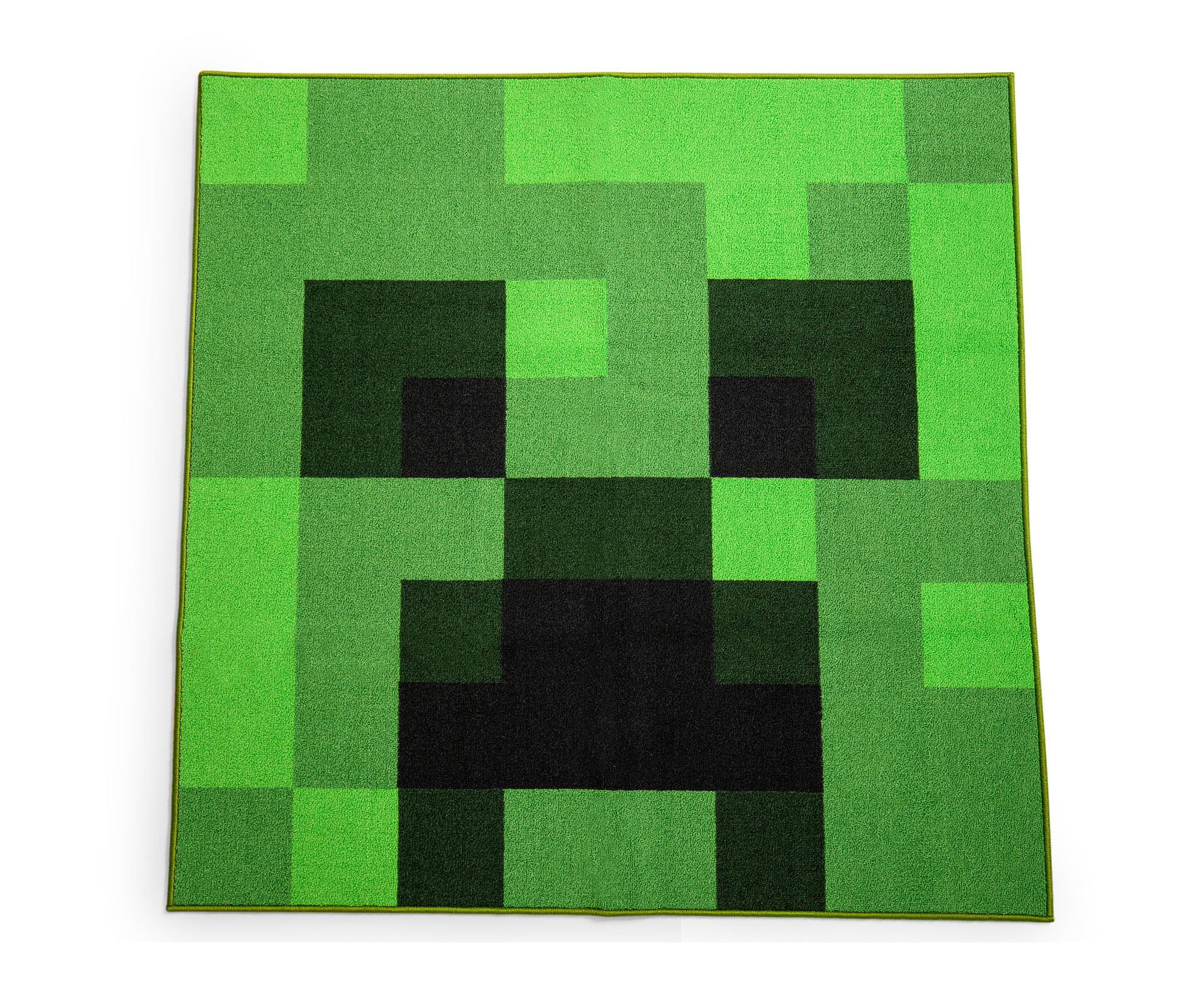 Ukonic Minecraft Creeper Area Rug | Creeper Minecraft Rug | 39-inch ...