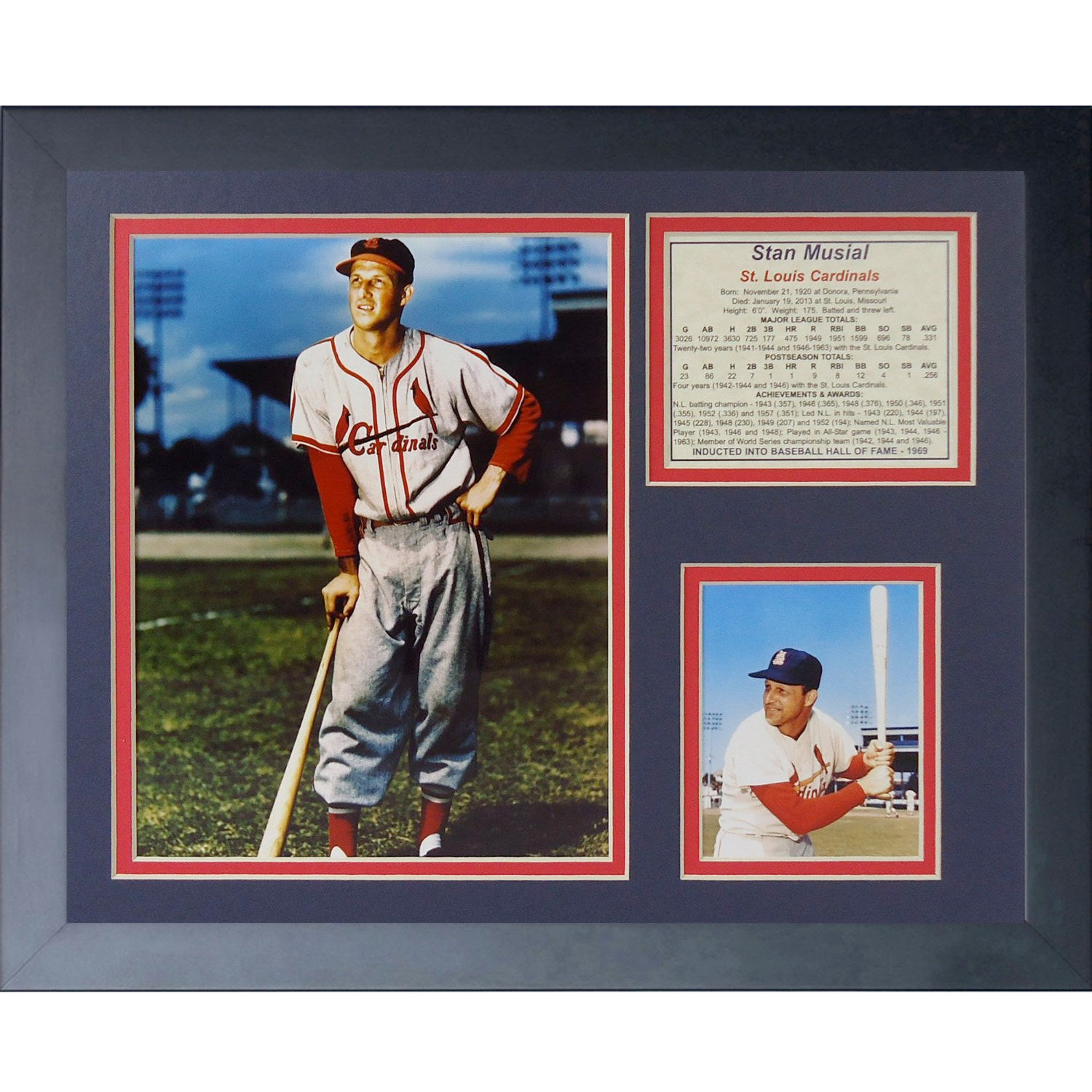 Legends Never Die Stan Musial Framed Memorabilia | Wayfair