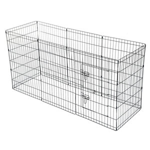 Archie & Oscar Chalk 61cm 8 Panel Indoor/Outdoor Metal Pet Pen ...