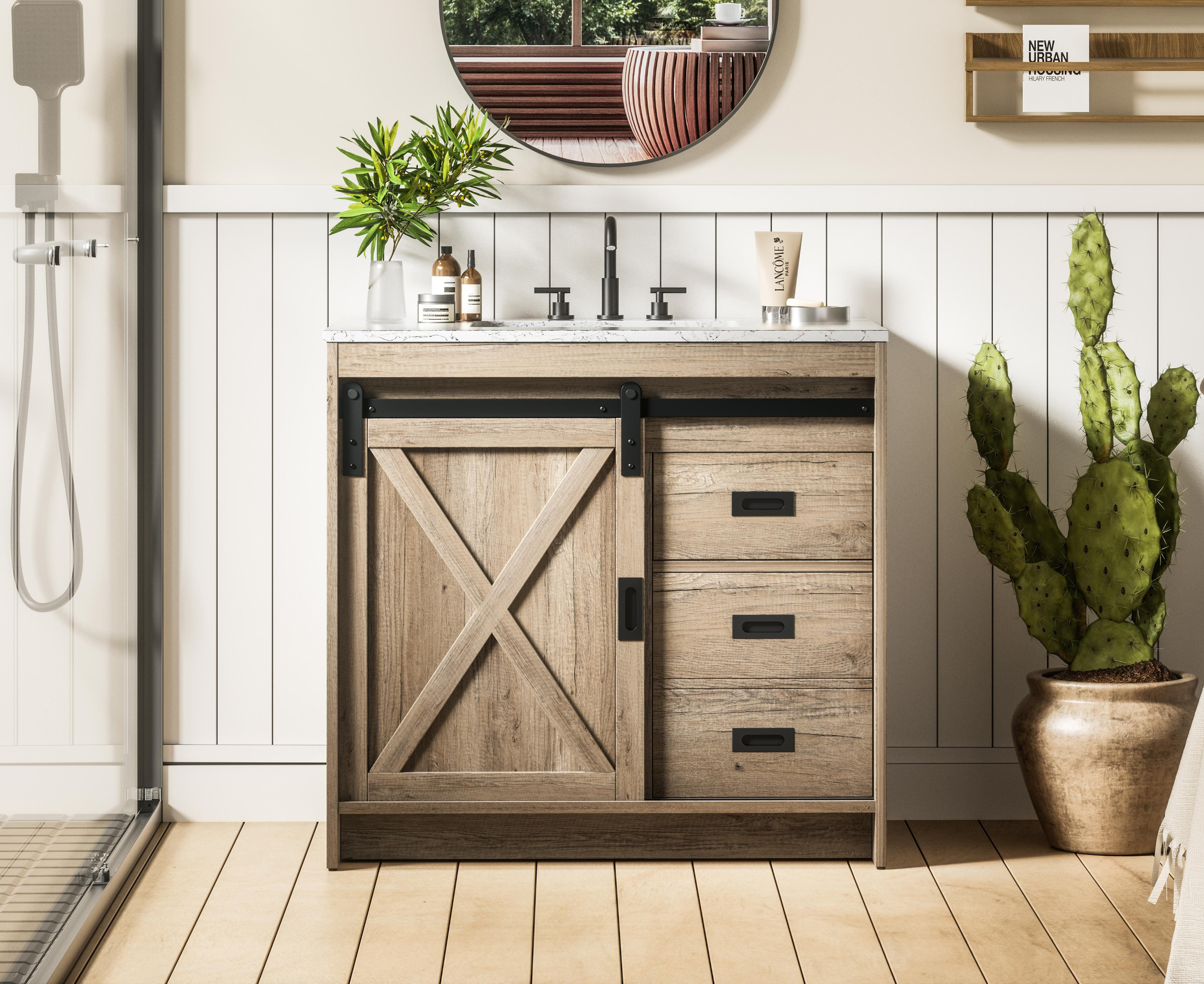 Laurel Foundry Modern Farmhouse Boden 36 inch Single Bathroom Vanity in ...