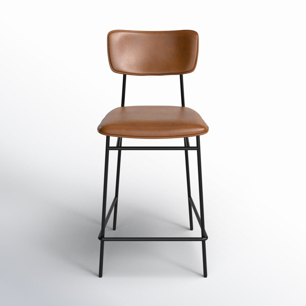 Genuine Leather Bar Stools & Counter Stools You'll Love | Wayfair