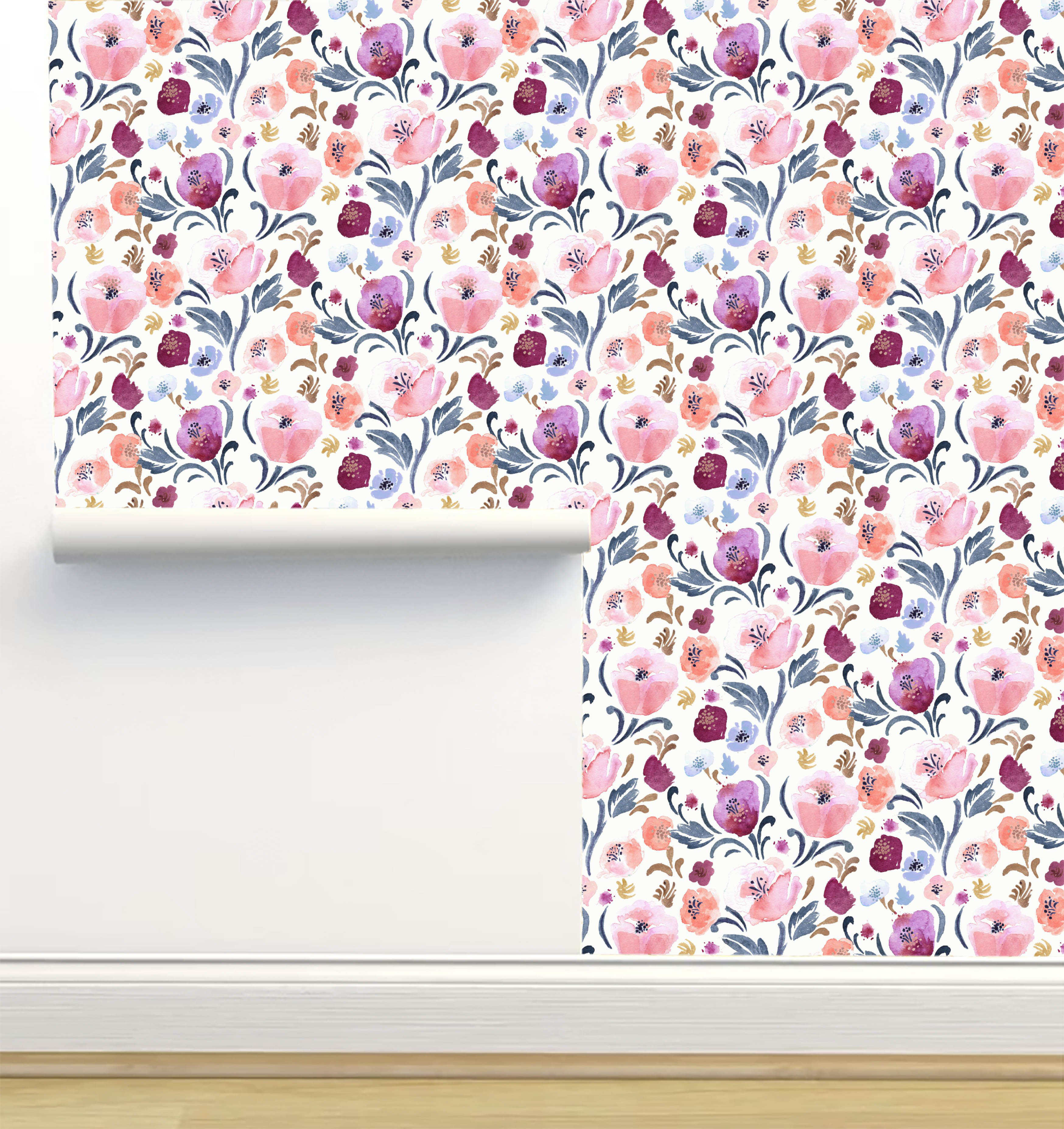 Limitless Walls Crystal W Design 12' L x 2' W Peel and Stick Wallpaper ...