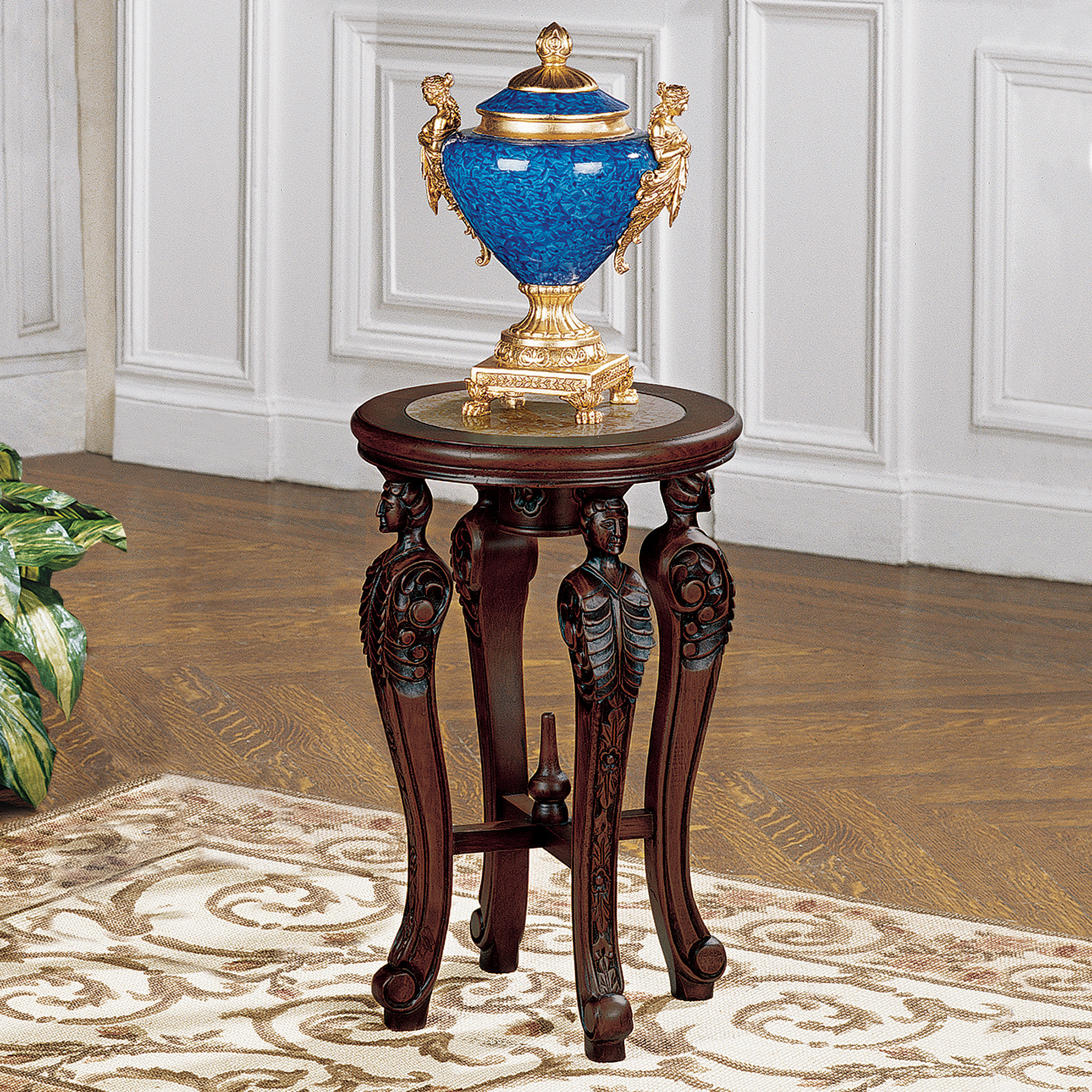 Design Toscano Caryatid Genuine Marble End Table | Wayfair