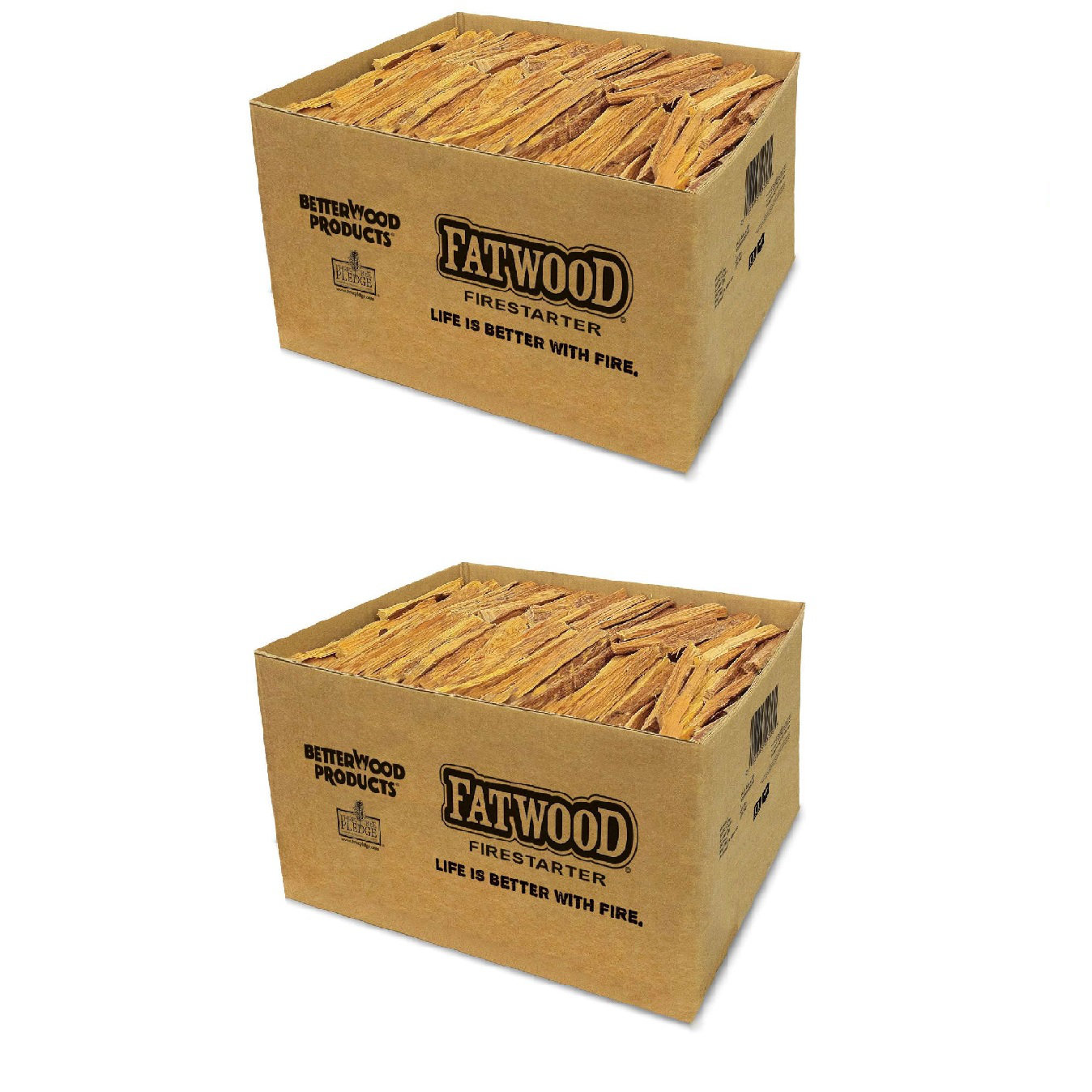 Better Wood Products Fatwood All Natural Fire Logs, Wood Fire Starter ...