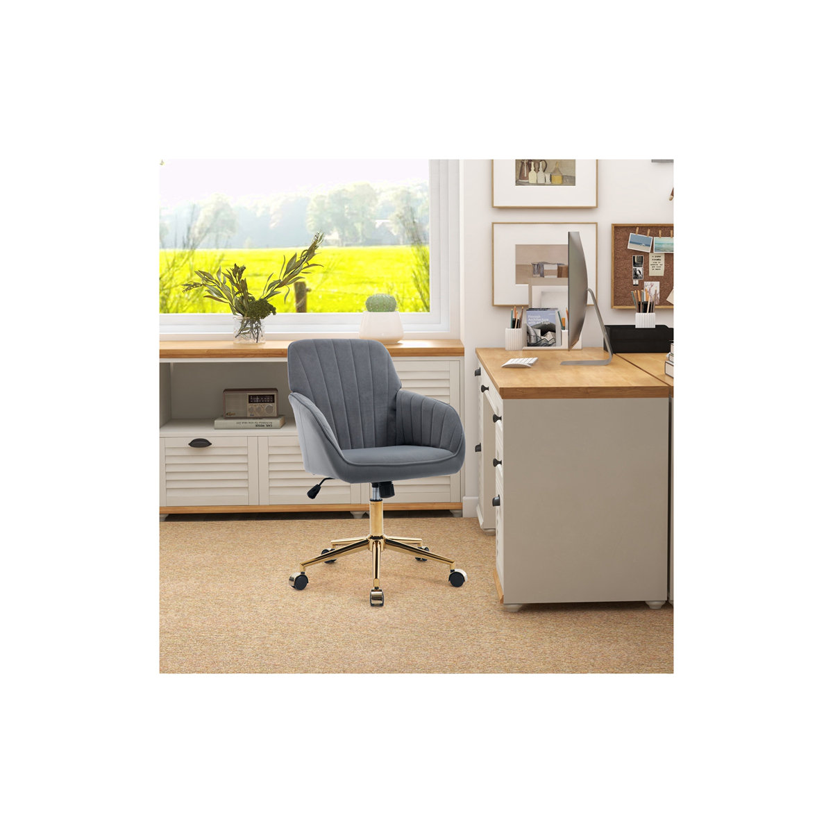 Mercer41 Home Office 360°Swivel Chair - Wayfair Canada