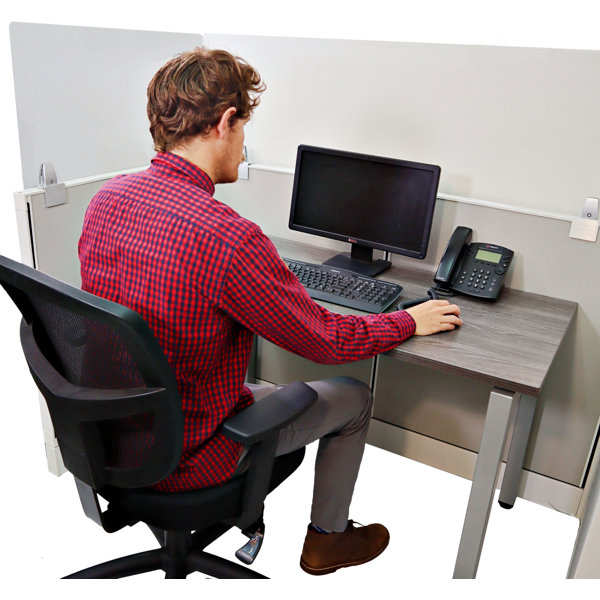 OBEX Acrylic Cubicle Mounted Privacy Panel with Large Brackets | Wayfair