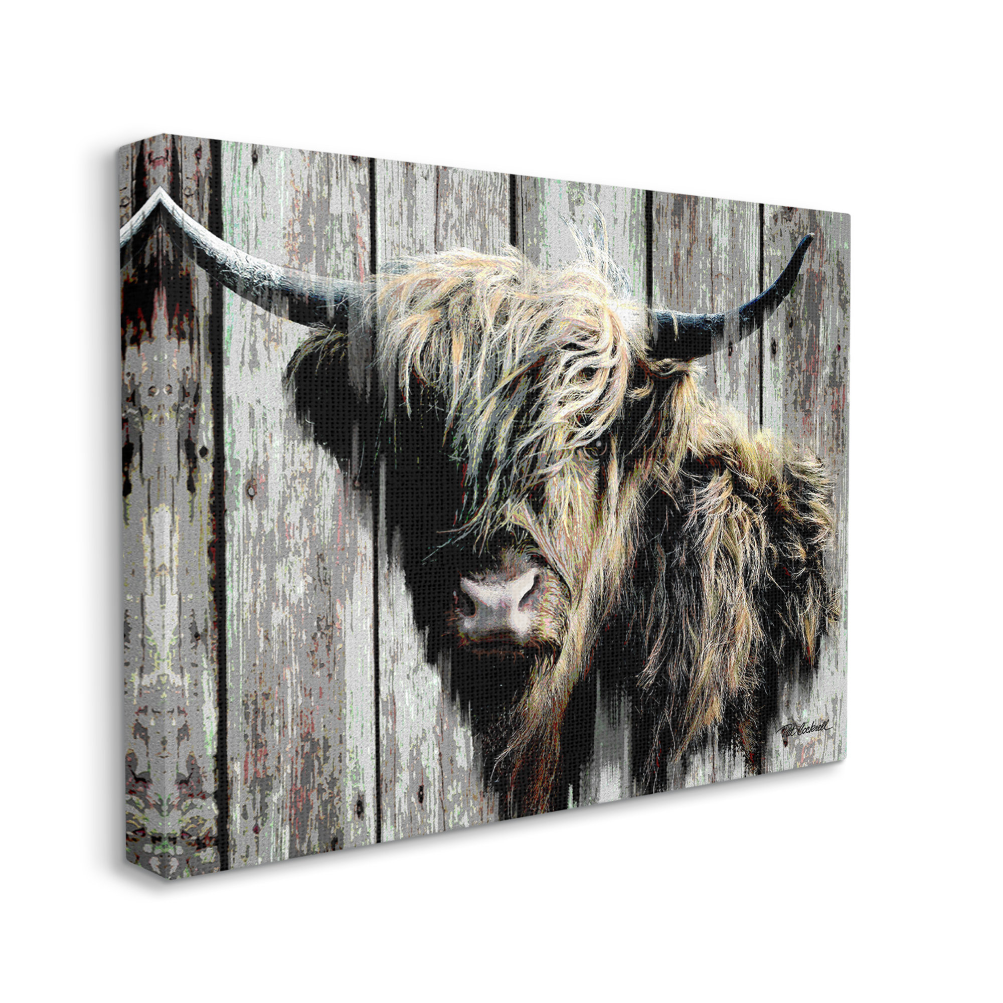 Union Rustic Rustic Cattle Portrait On Canvas Print | Wayfair