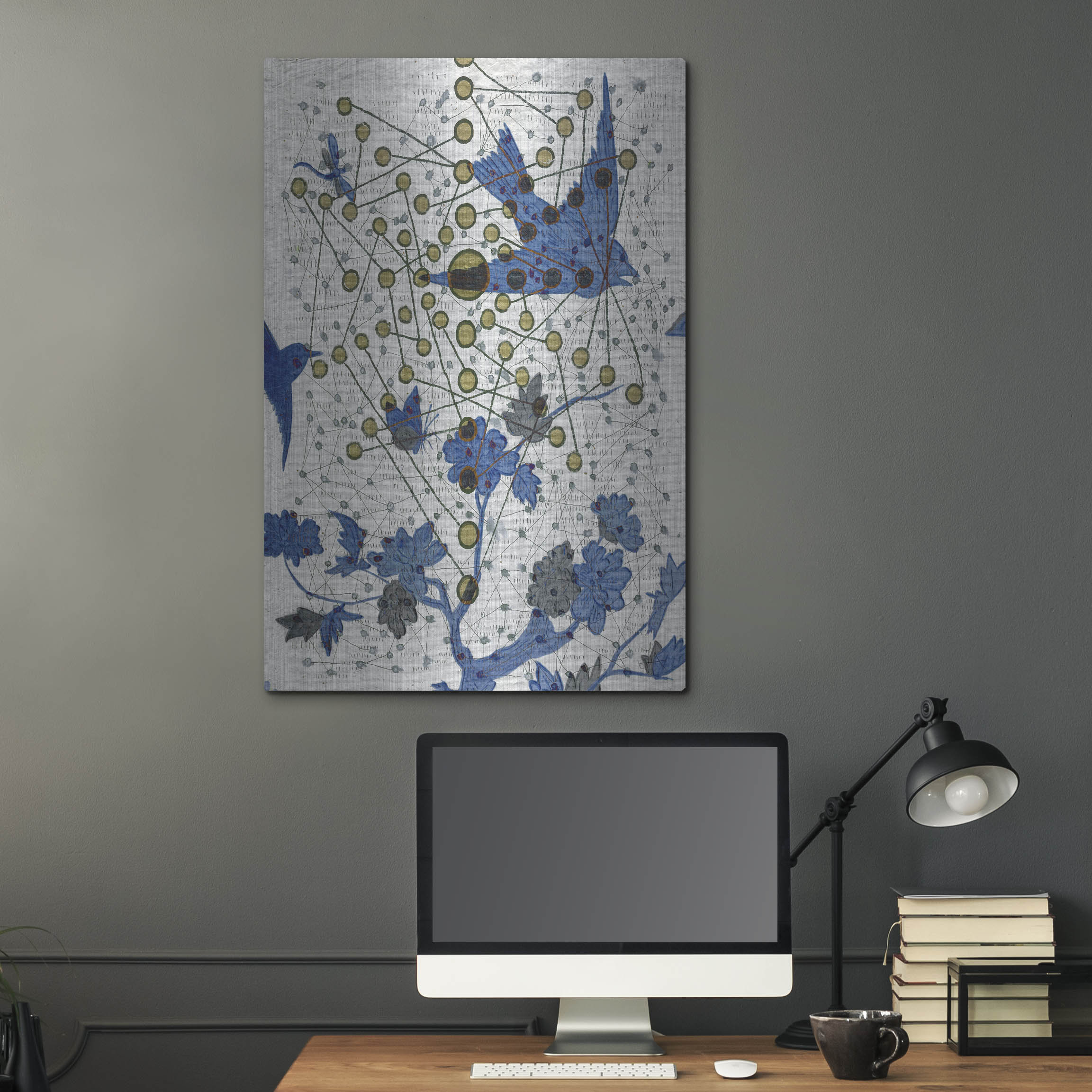 Ivy Bronx 'Chakra Web With Wings' by Lori Arbel Metal Wall Art, 24" x ...