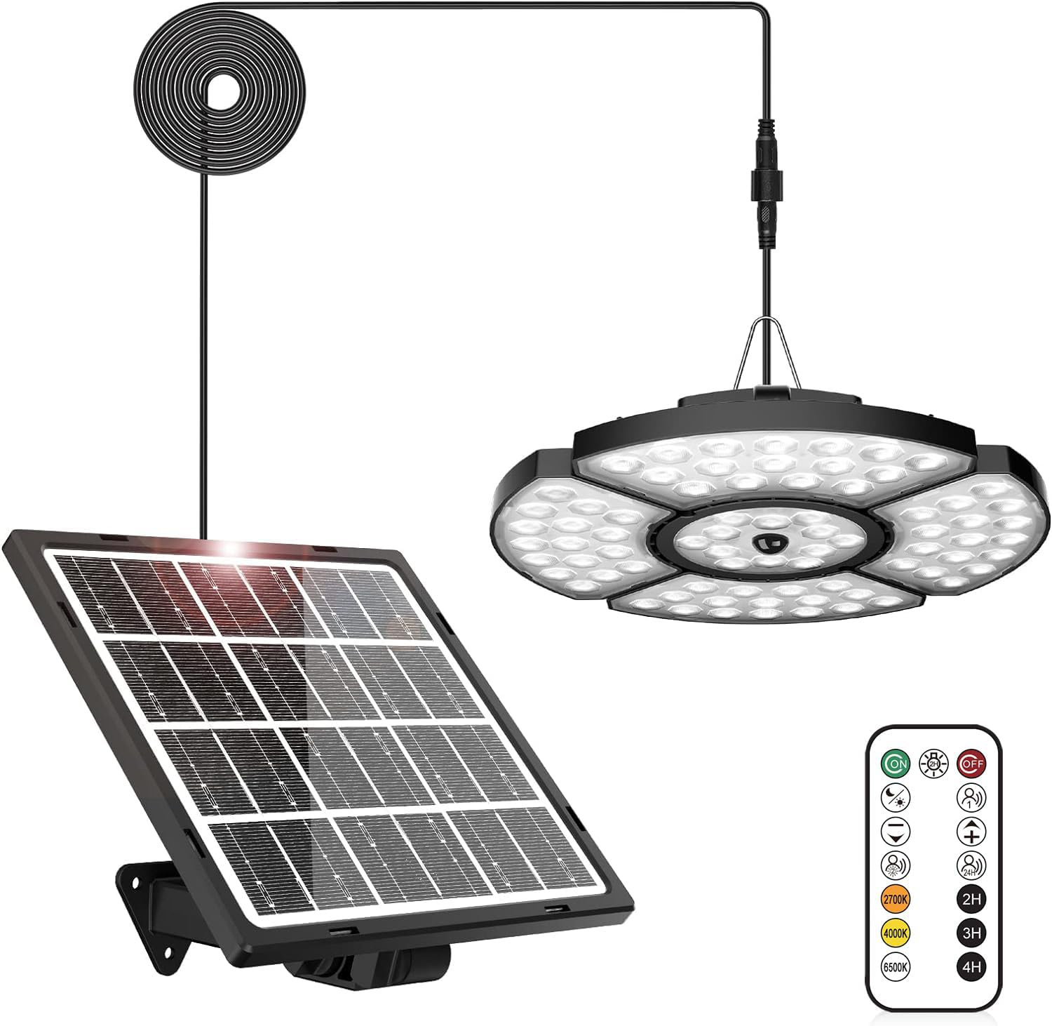 HOME LIGHTING GALLERY INC. Solar Shed Light Indoor Outdoor with Motion ...