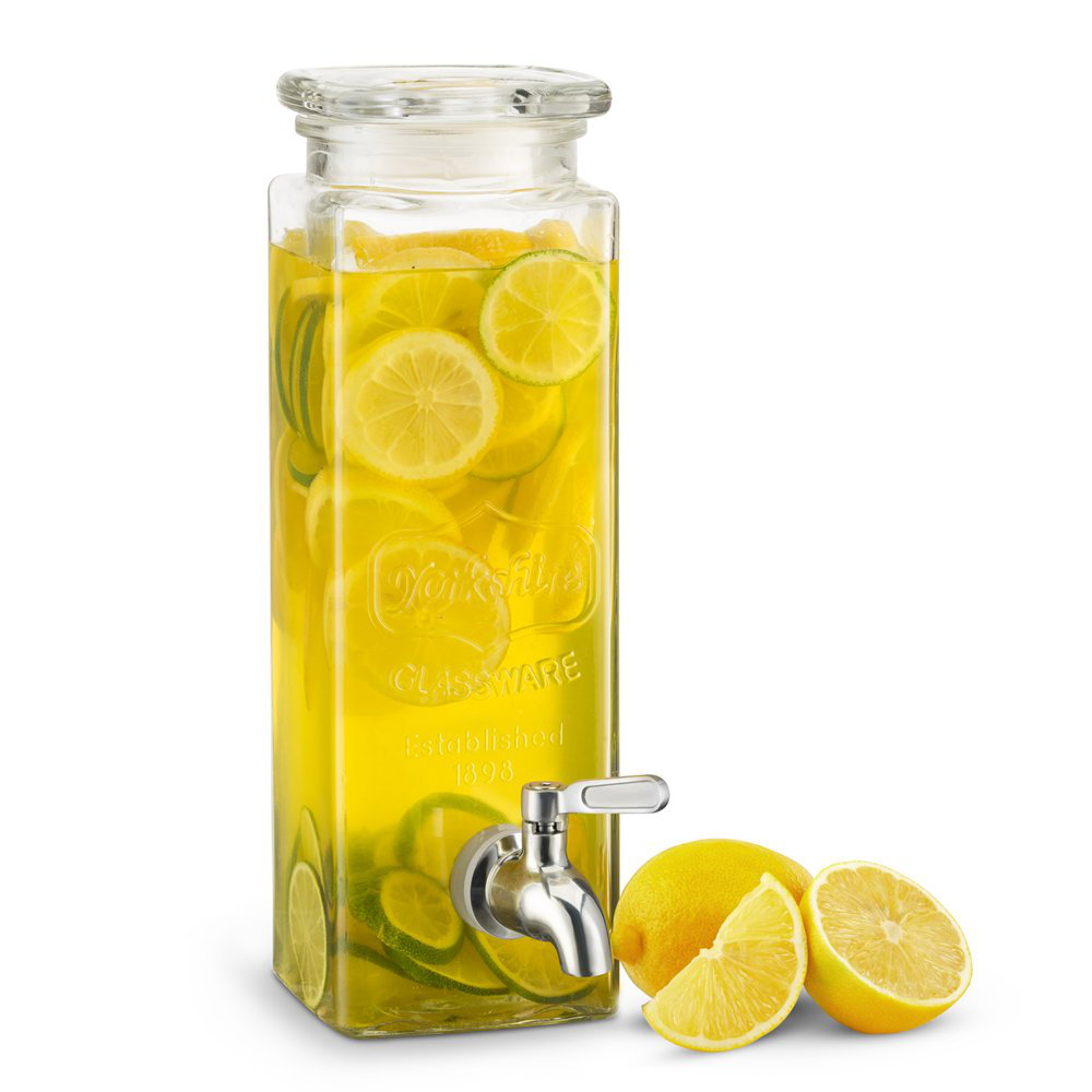 Red Barrel Studio® Glass Drink Dispenser, With Leak-Proof Stainless ...