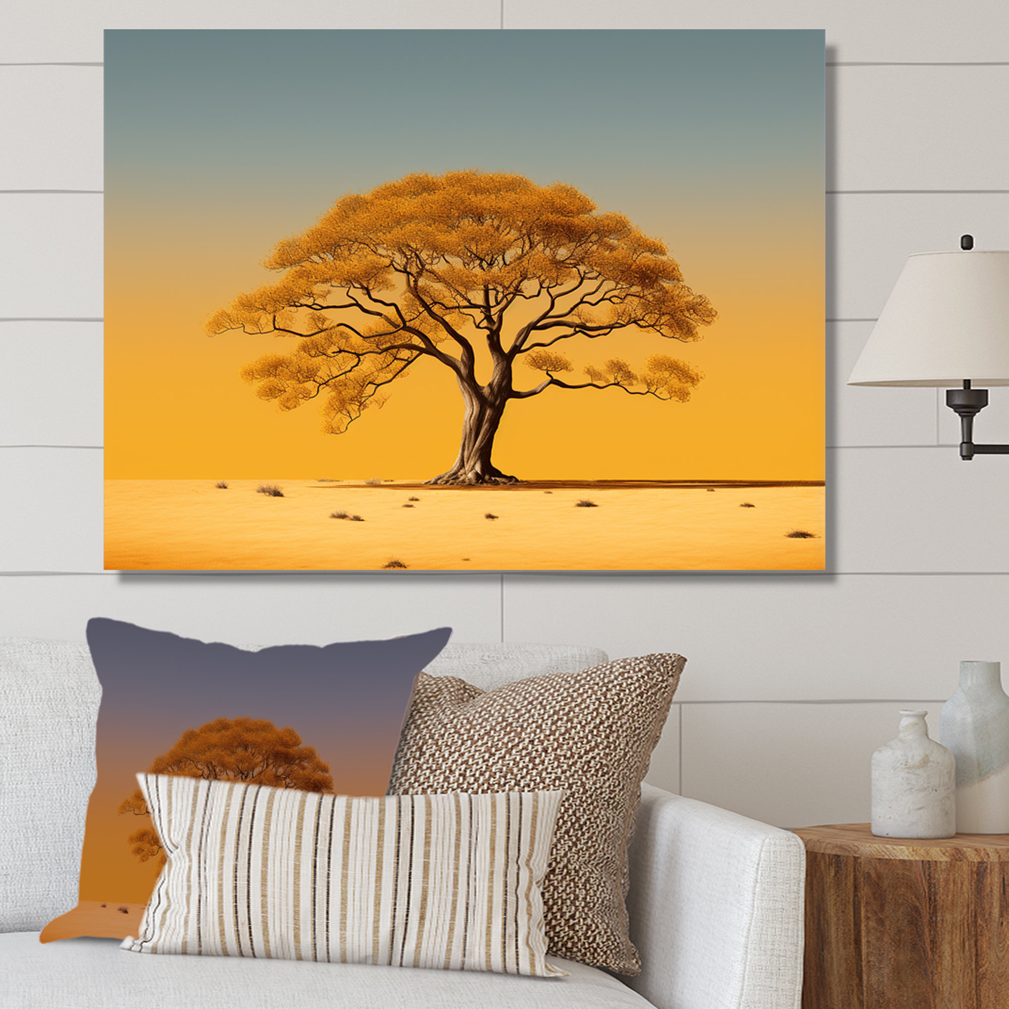 Design Art African Tree Aura III - Tree African Canvas Prints | Wayfair