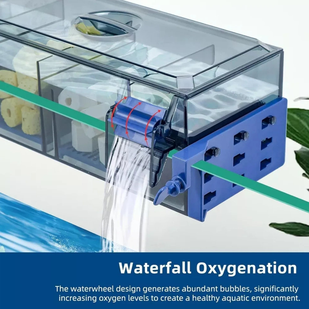 Costyle Multi-layer Aquarium Filter Oxygenating Water Wheel For 20-30 ...