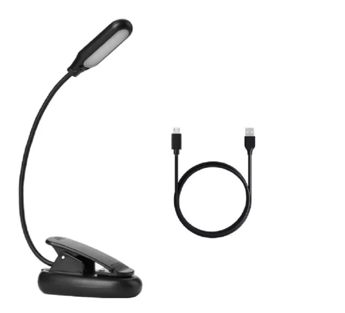 Ebern Designs Led Reading Book Light With Flexible Clip Rechargeable ...