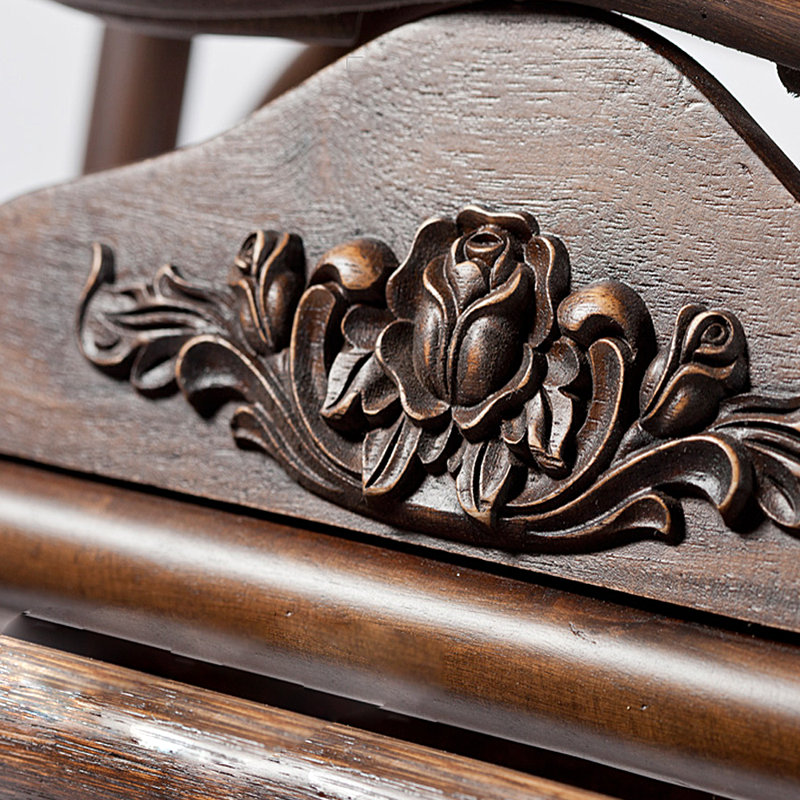 ChairVogue Handmade Rattan Chair With Spiral Armrests Rocking Chair ...