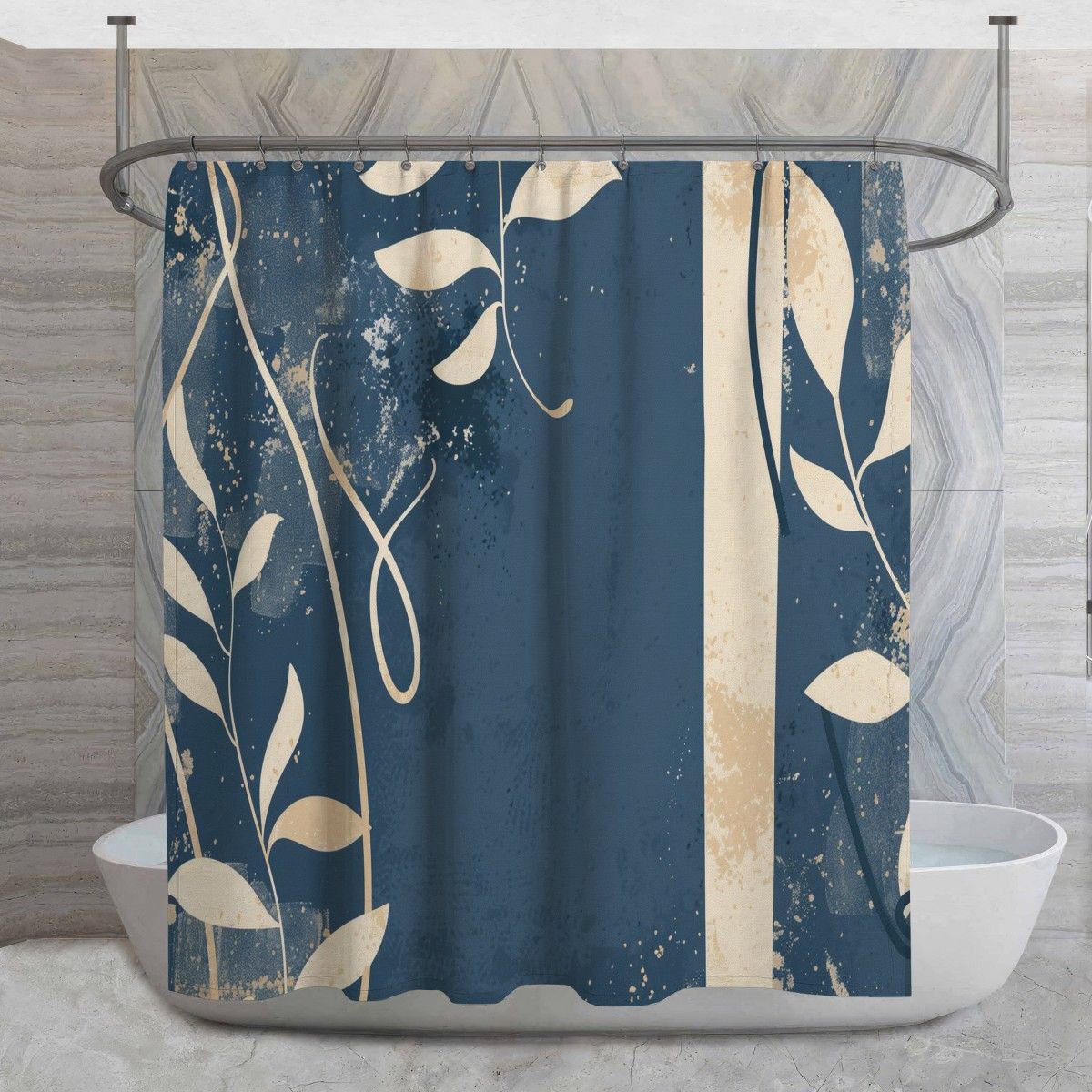 East Urban Home Clariece Floral Shower Curtain | Wayfair