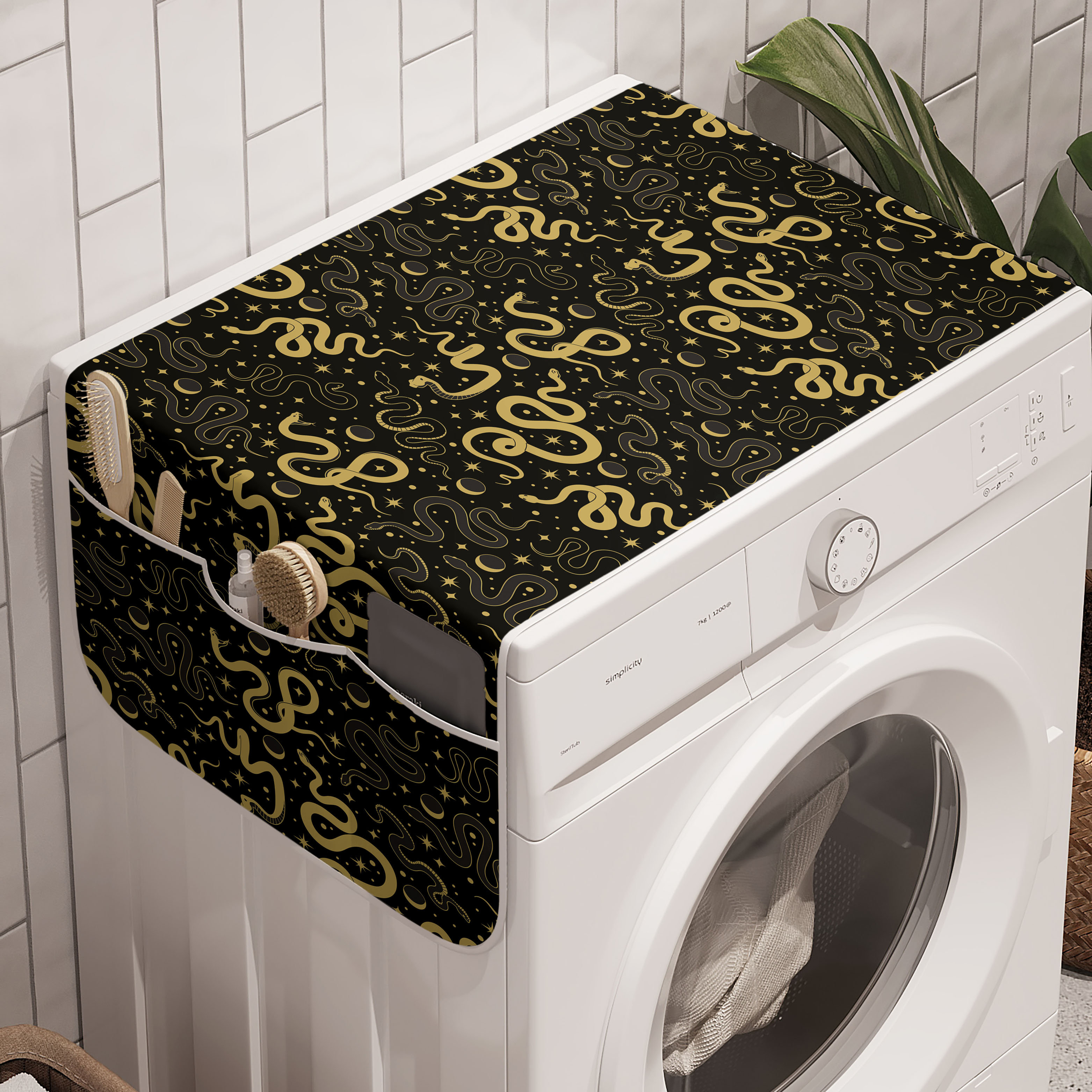 Ambesonne Vintage Astrology Washing Machine Organizer Pack of 2 47" x ...