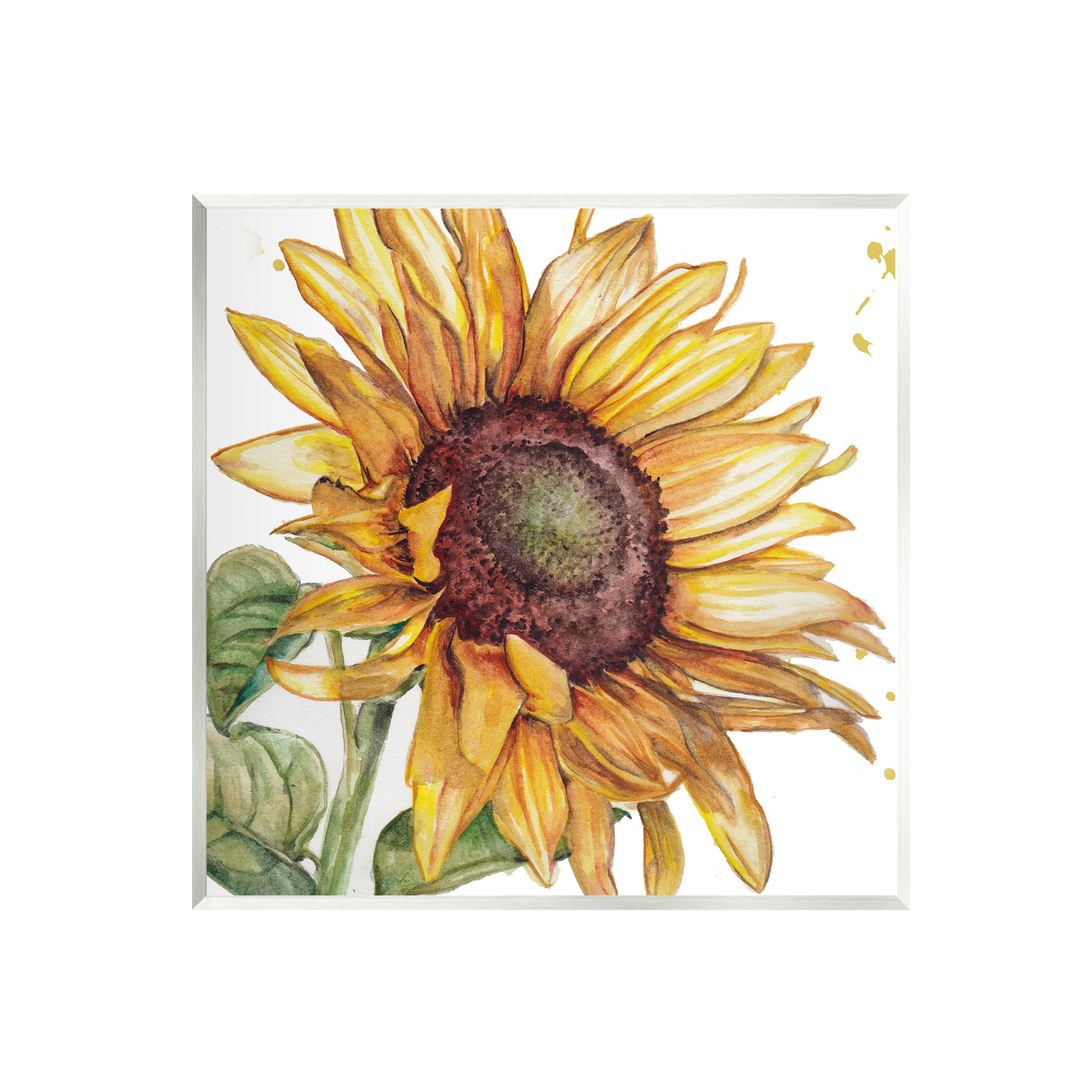 Stupell Industries Modern Sunflower Close Up Wall Plaque by Studio 731 ...