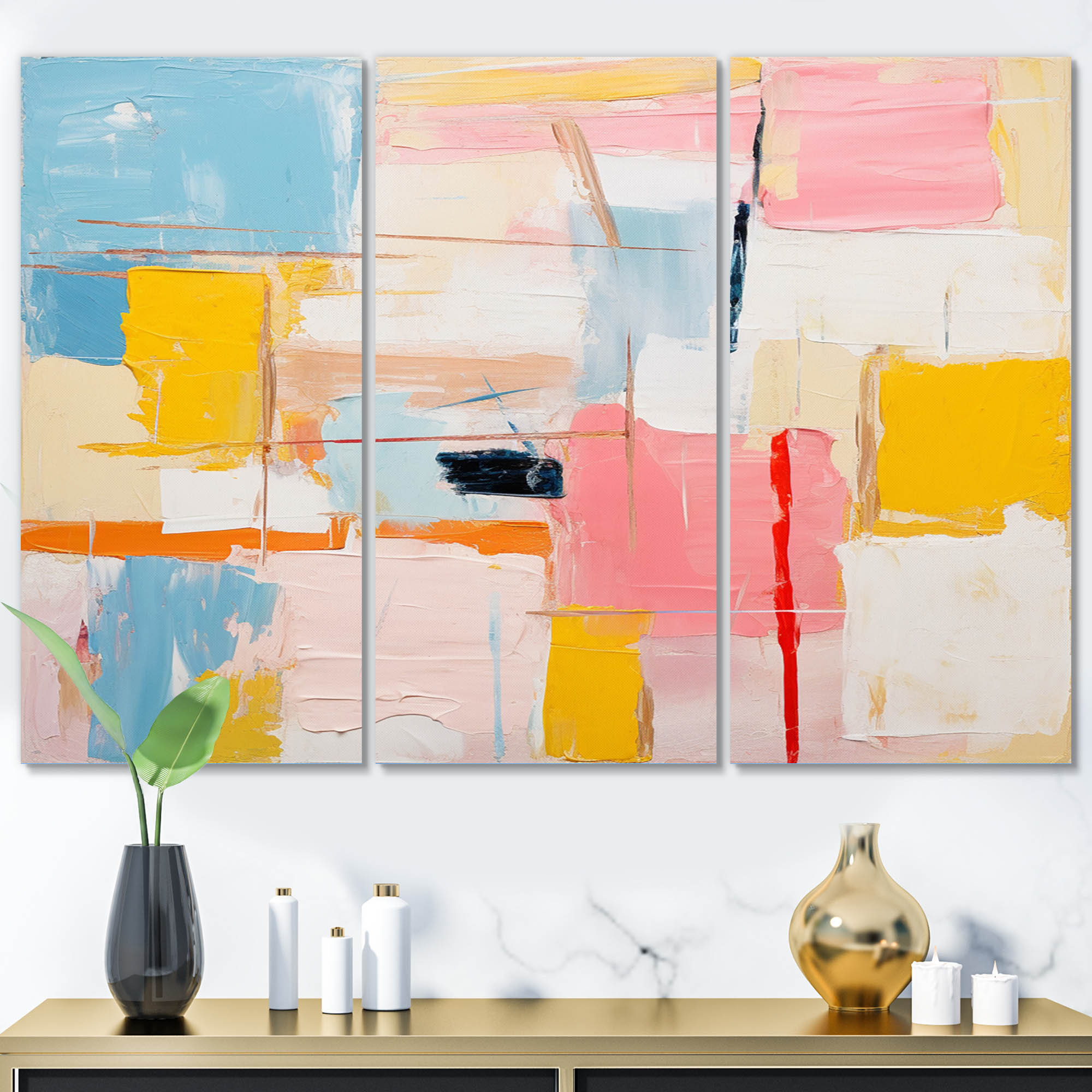 Ivy Bronx Ephemeral Thoughts Of Colorfields - Abstract Wall Decor Set ...