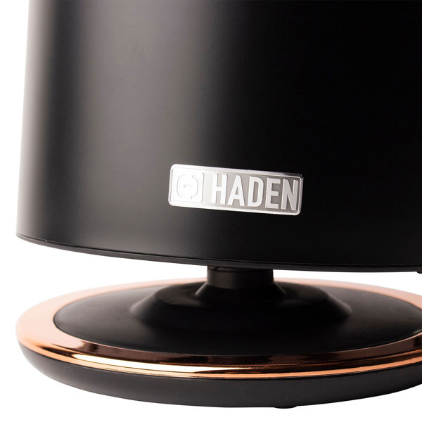HADEN Heritage Black & Copper Bundle with 4-Slice Toaster and Electric ...