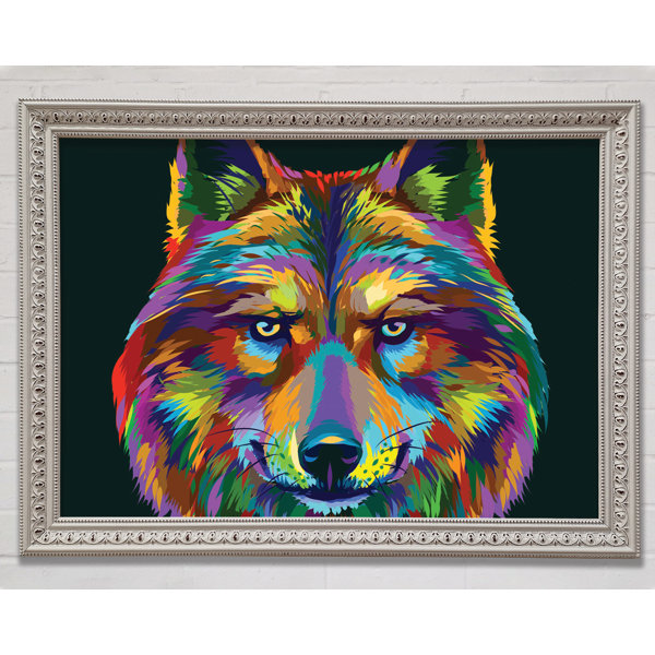 Union Rustic Stunning Wolf Head - Single Picture Frame Print | Wayfair ...
