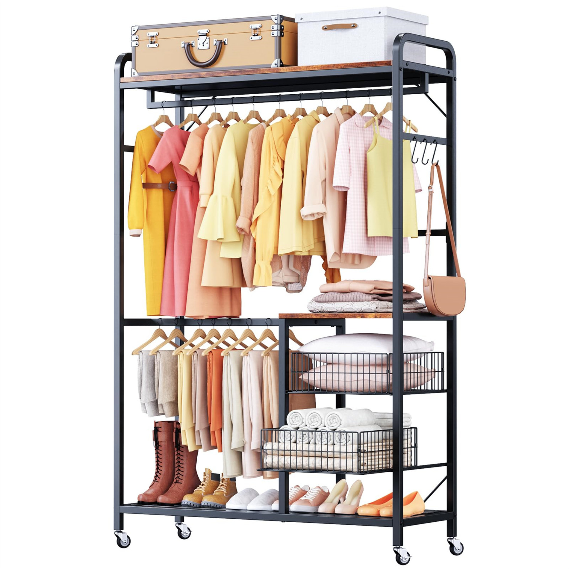Blooming Freestanding Clothing Racks | Wayfair