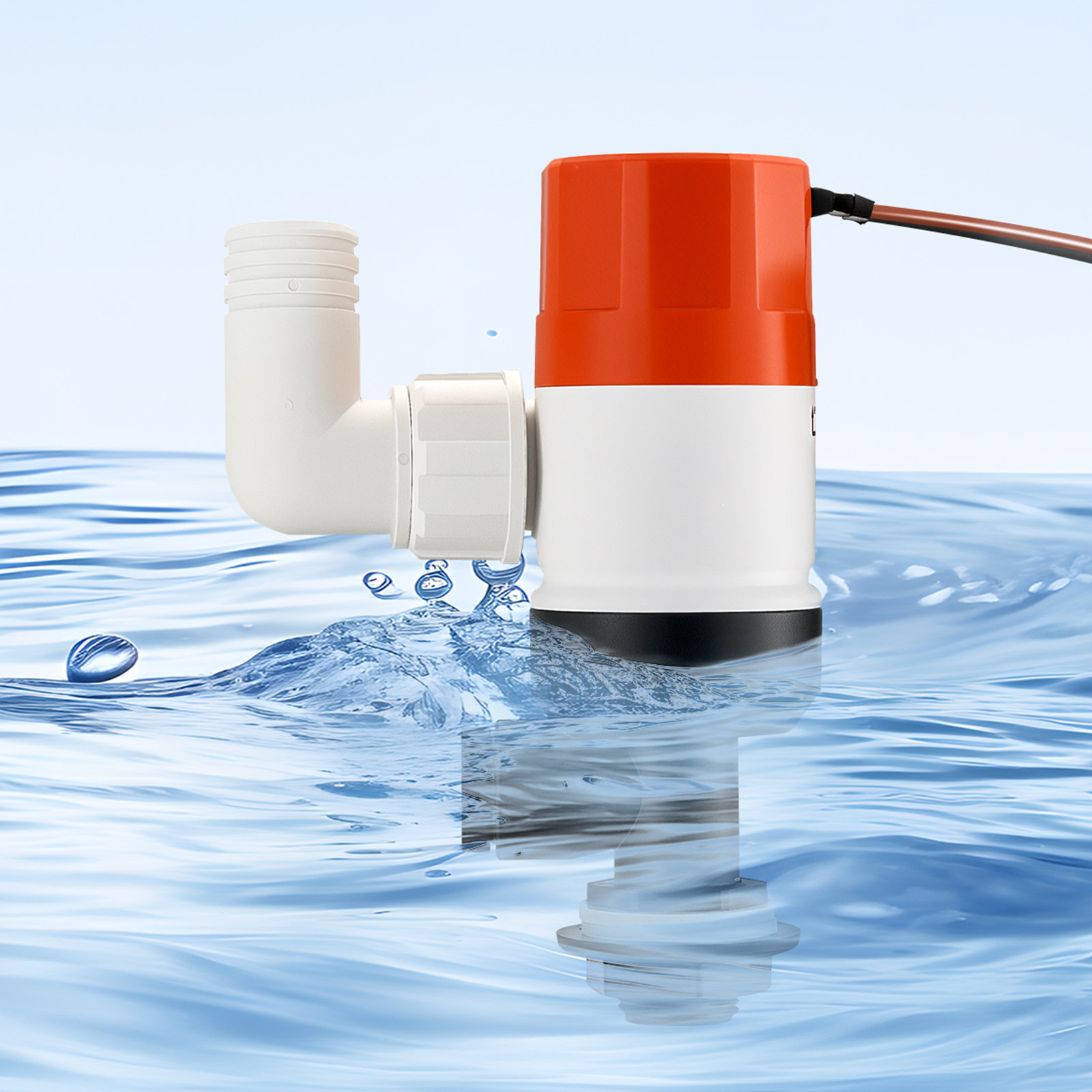 Arlmont & Co. Livewell Pump for Boat 12V 1100GPH Livewell Aerator Pump ...