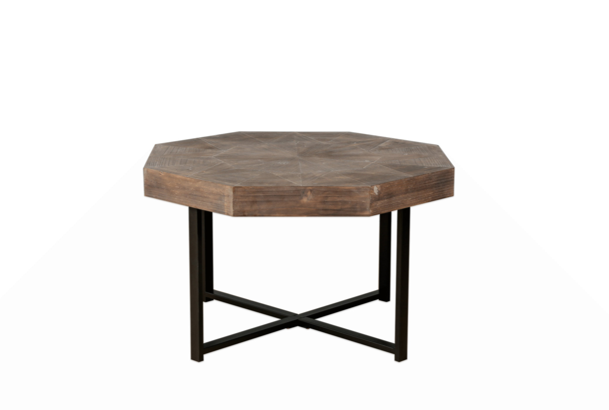 Millwood Pines Wood Octagonal Vintage Patchwork Craft Farmhouse 30 Inch ...