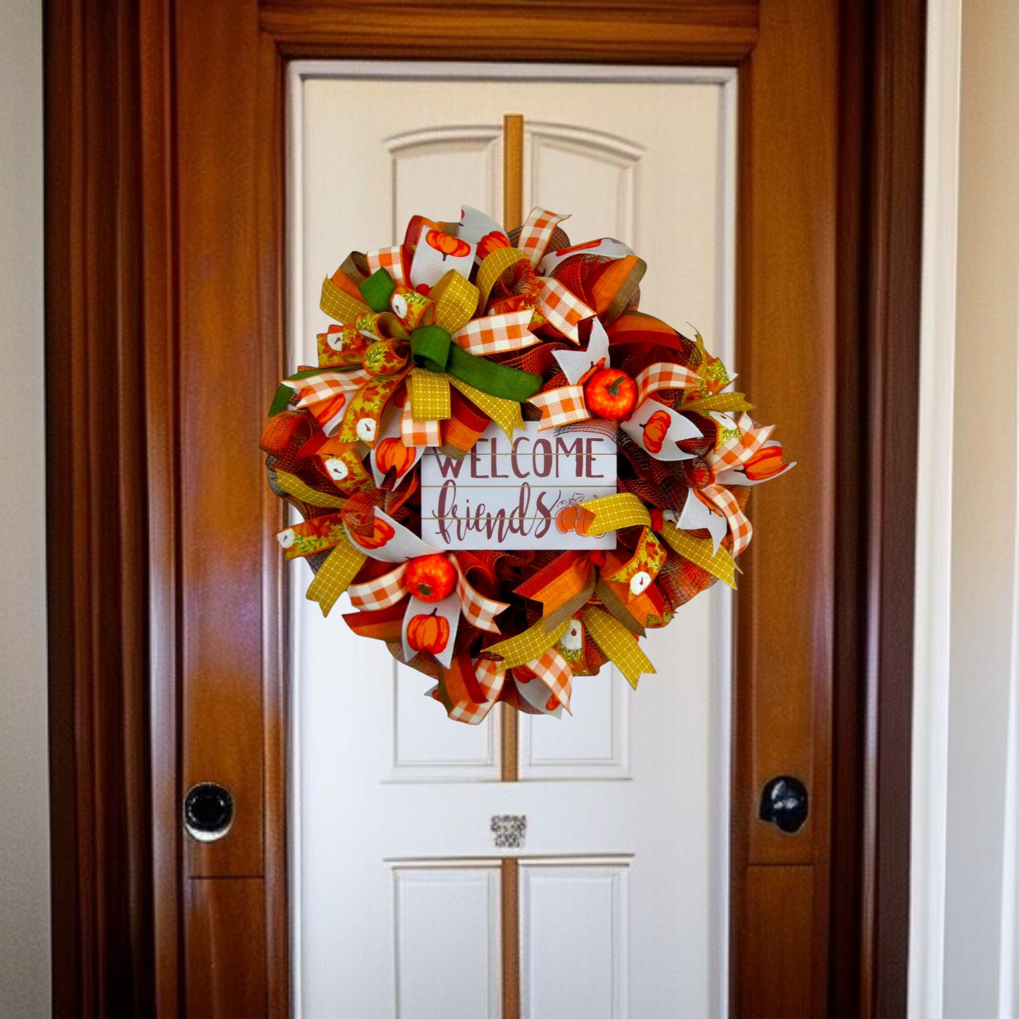 One Allium Way® Fall Autumn Thanksgiving Wreath | Wayfair