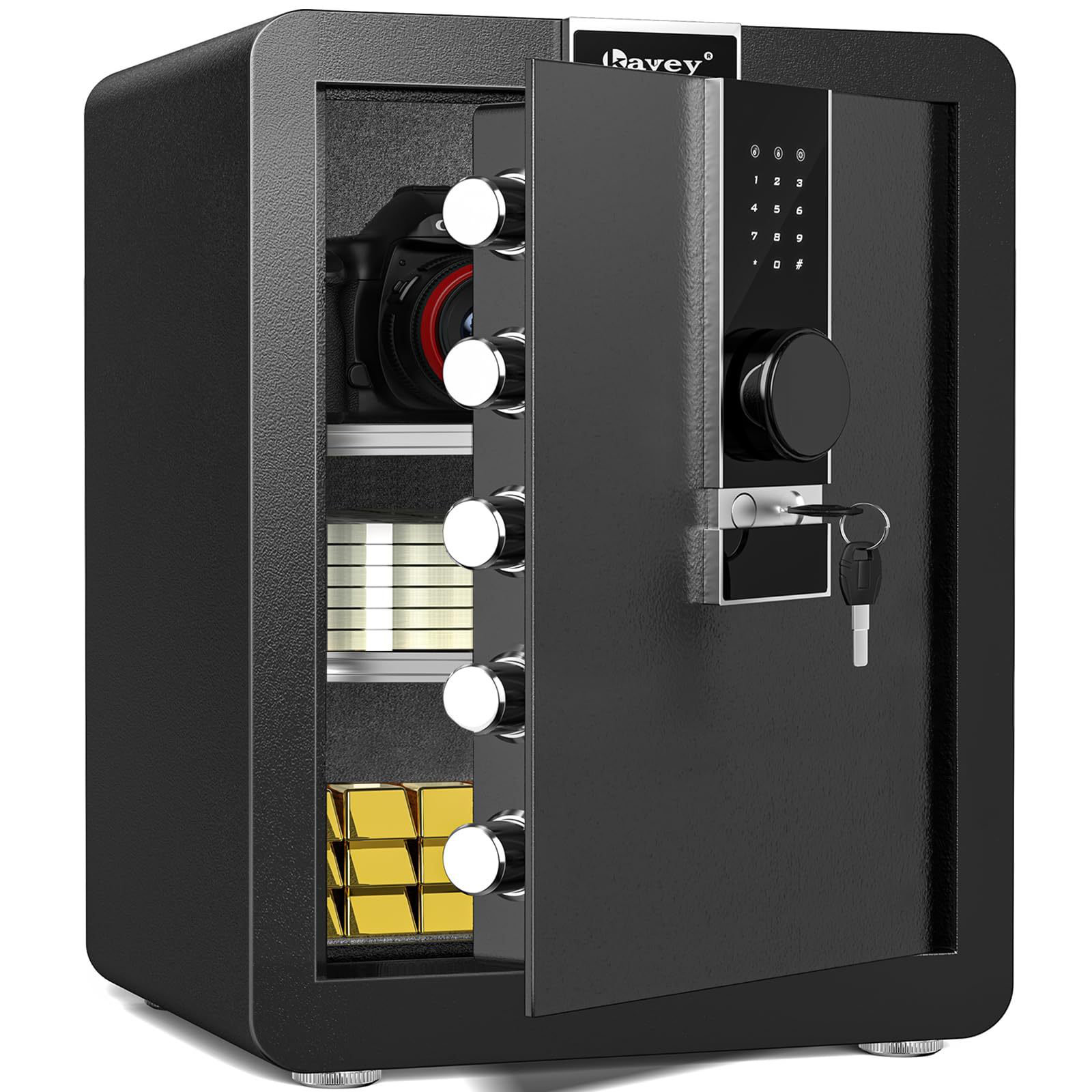 ZenithZest 2.6 Cub Fireproof Safe Box, Large Home Safe With Upgraded ...