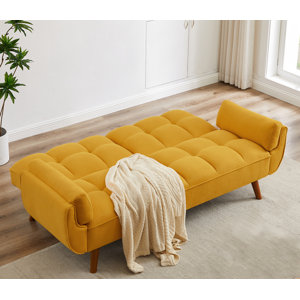 George Oliver Jalena 75" Flared Arm Convertible Sleeper Sofa & Reviews ...