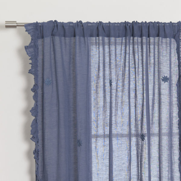One Allium Way® Mavis One Allium Way® Linen Solid Sheer Rod Pocket ...