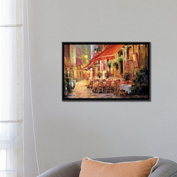 Fleur De Lis Living Café in Light Painting Print on Wrapped Canvas ...