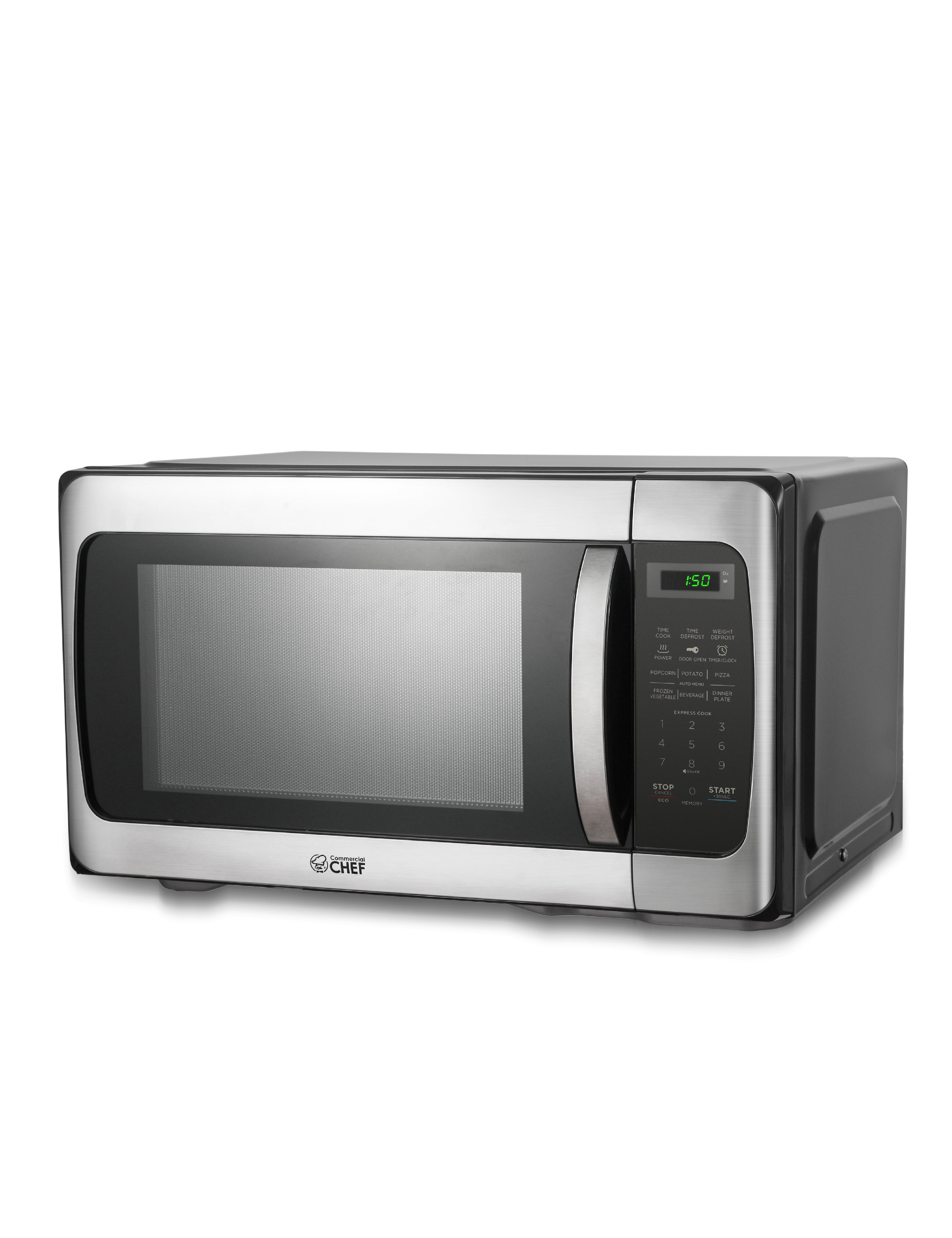 Commercial Chef CHM Series COMMERCIAL CHEF 1.1 Cu Ft Microwave with 10 ...