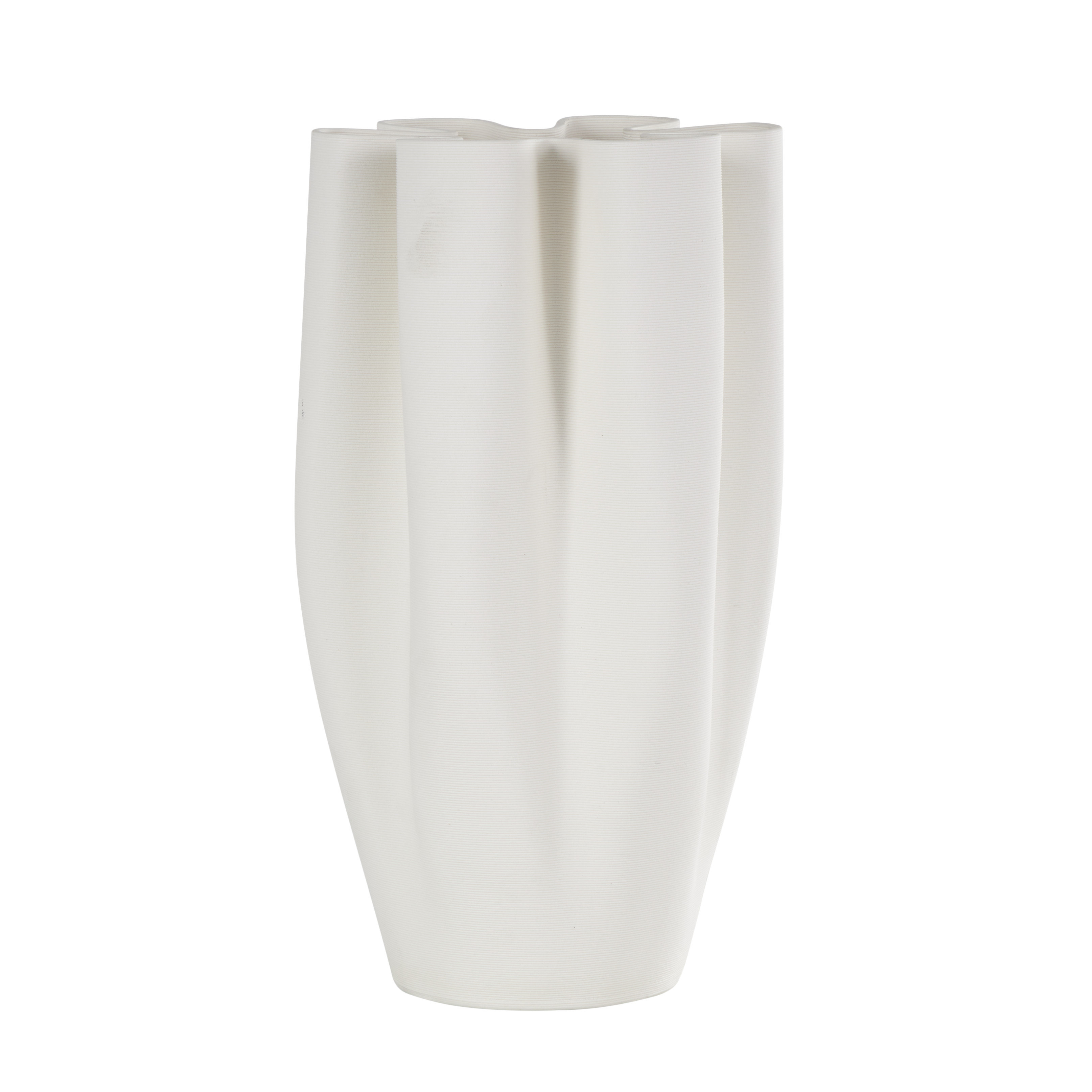 Joss & Main Jepsen Cole And Grey Ceramic Ribbed Dimensional Folded ...