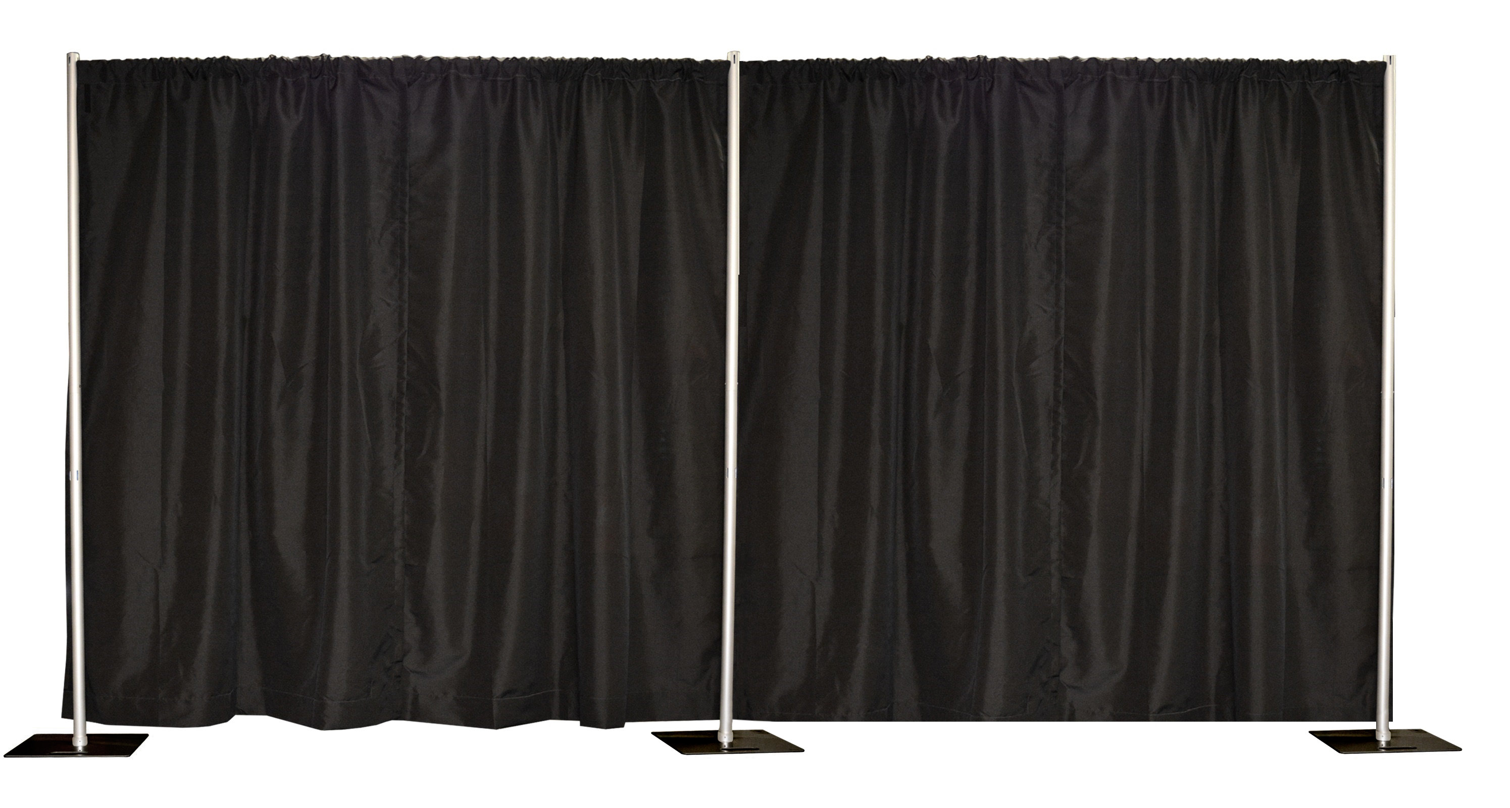 VIP Crowd Control 8' X 20' Pipe and Drape Complete Backdrop Kit with ...