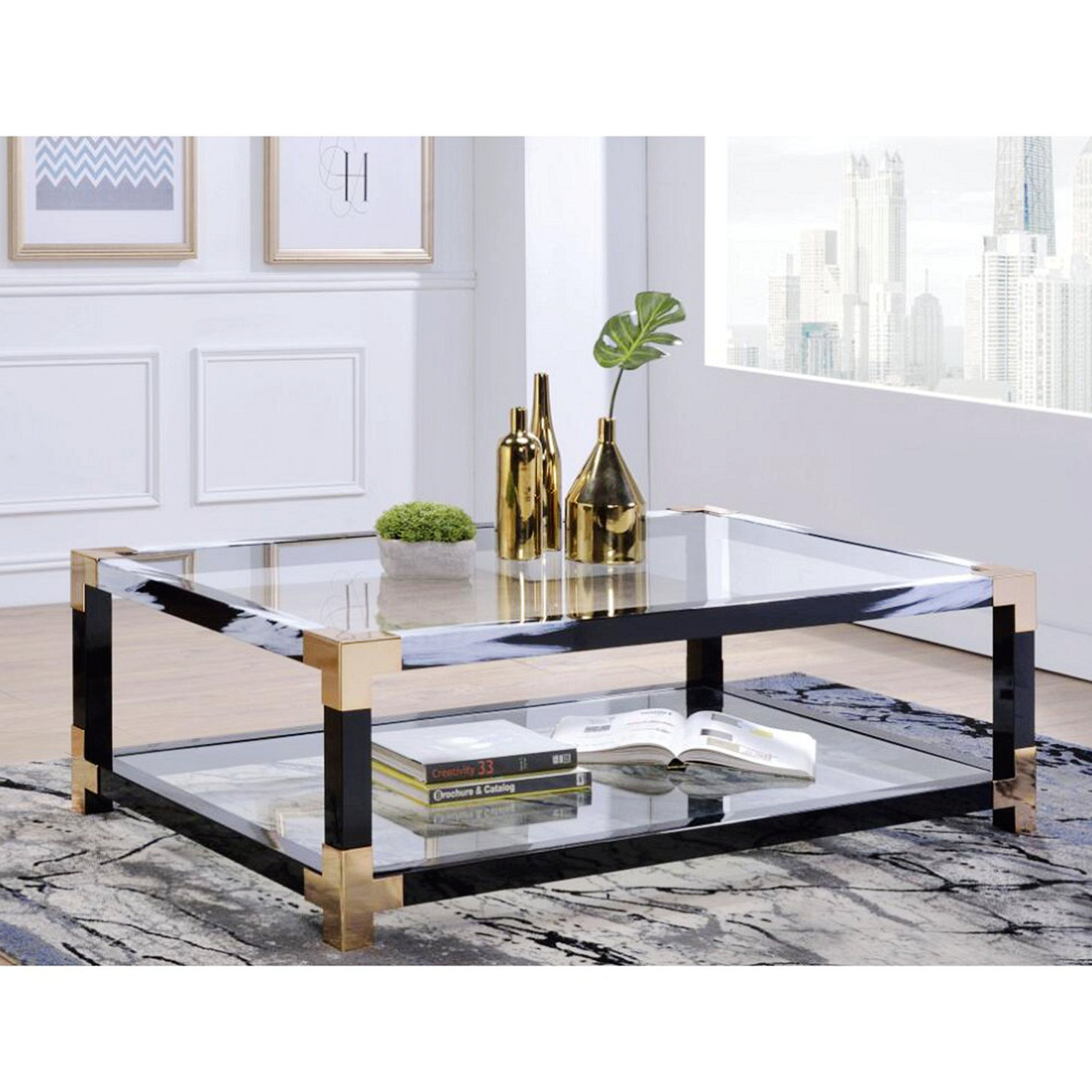Mercer41 Glass Living Room Table - Wayfair Canada