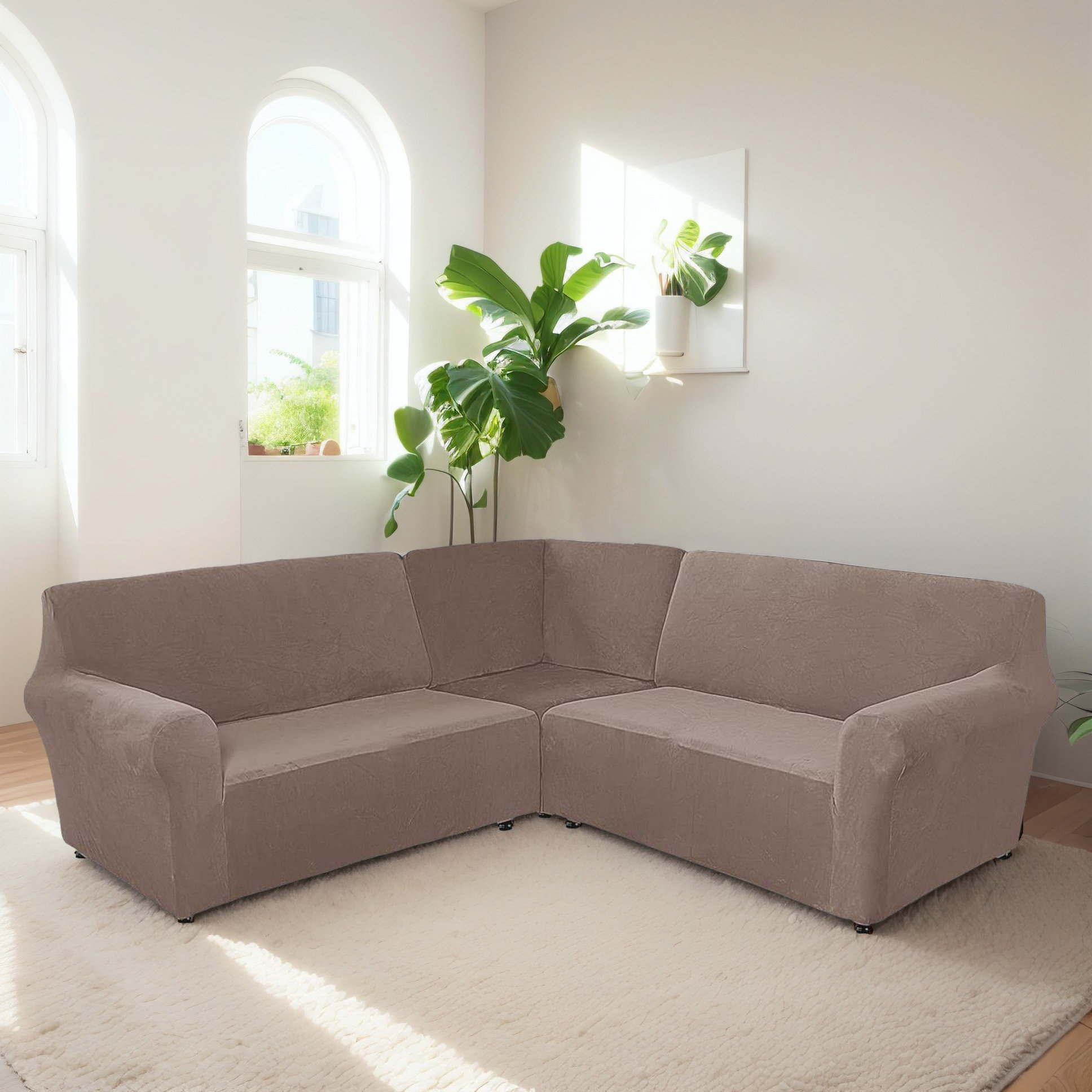 MIFXIN Box Cushion Corner Sectional Slipcover (7-Seater) & Reviews ...