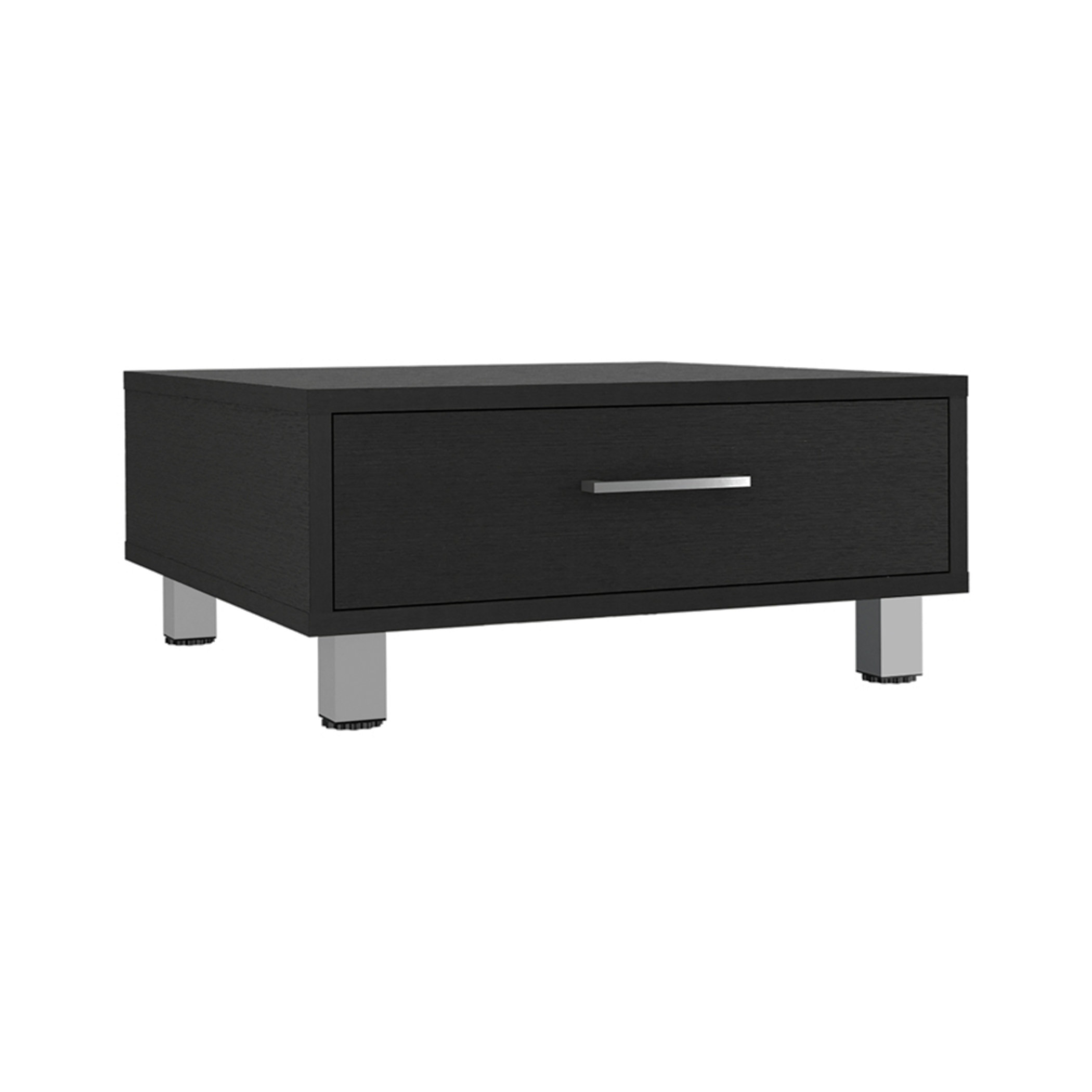 Ebern Designs Coffee Table Albuquerque, One Drawer, Black Wengue Finish ...