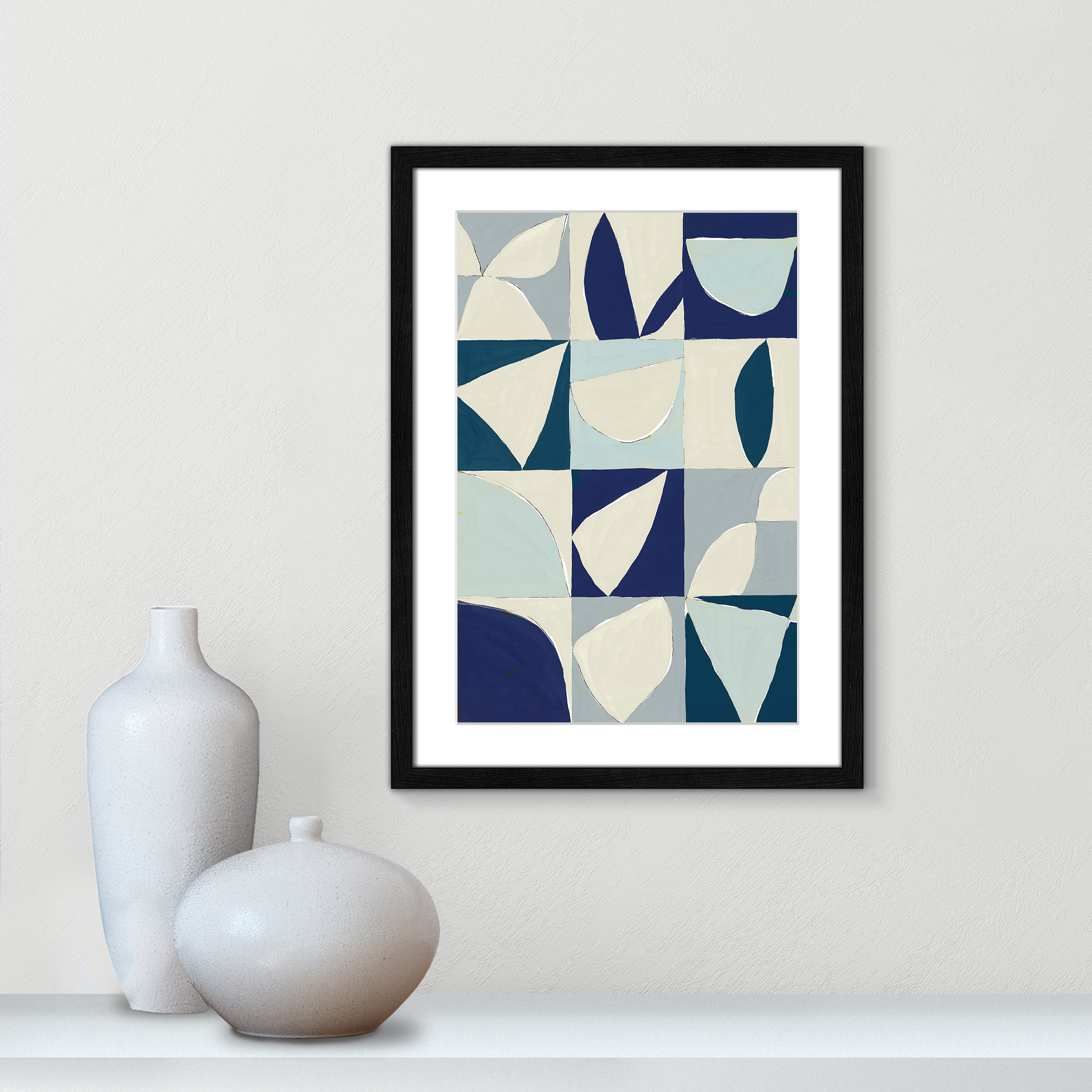 Casa Fine Arts Yellow Mayan II Blue Version By Isabelle Z - Framed Art ...