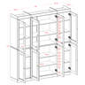 Hokku Designs Lodman 100% Solid Wood Tall Kitchen Pantry Cabinet with ...
