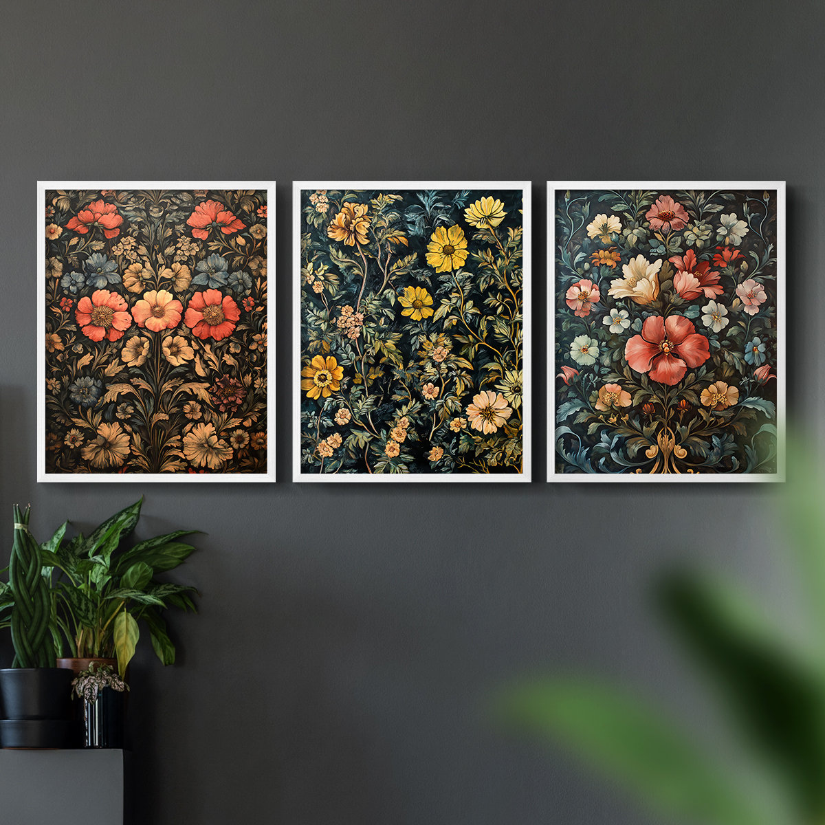 Winston Porter WM Morris Homage Series CC -Set Of 3 Framed Giclee ...