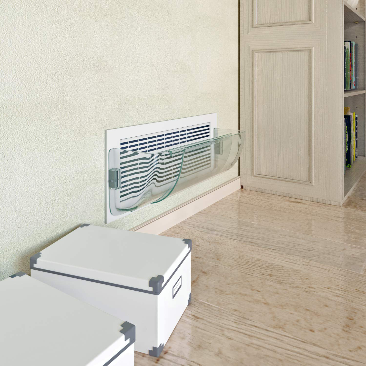 Home Intuition Adjustable Magnetic Heat and Air Deflector Cooling ...