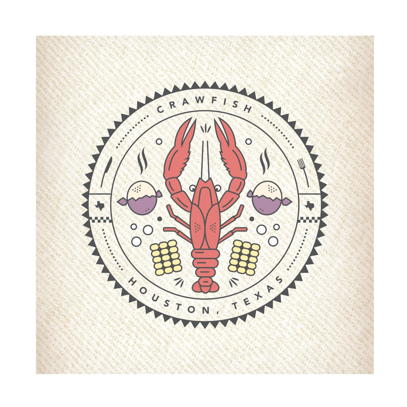 Highland Dunes Houston Texas Crawfish On Canvas by Melissa Maxwell ...