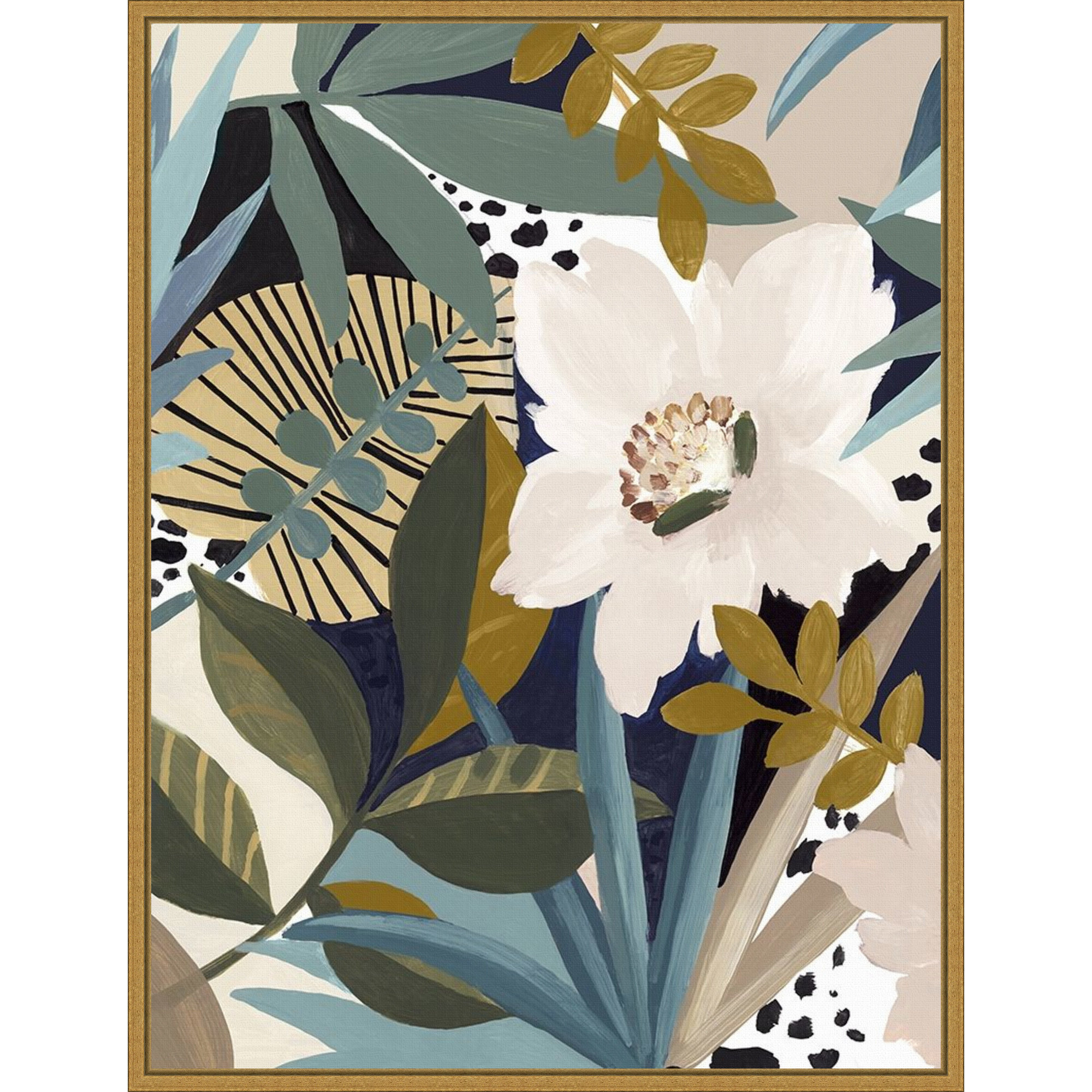 Red Barrel Studio® Floral Symphony I by Eva Watts - Floater Frame ...