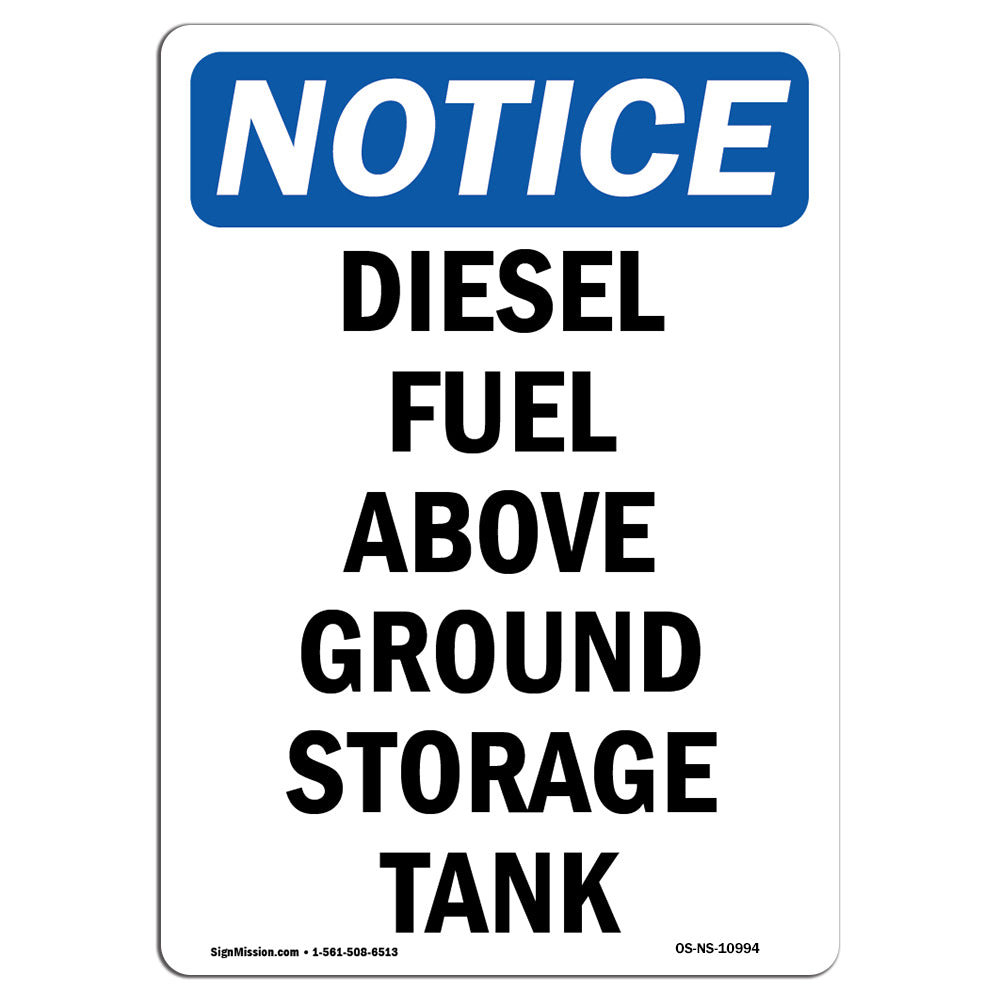SignMission Diesel Fuel Above Ground Storage Tank Sign - Wayfair Canada